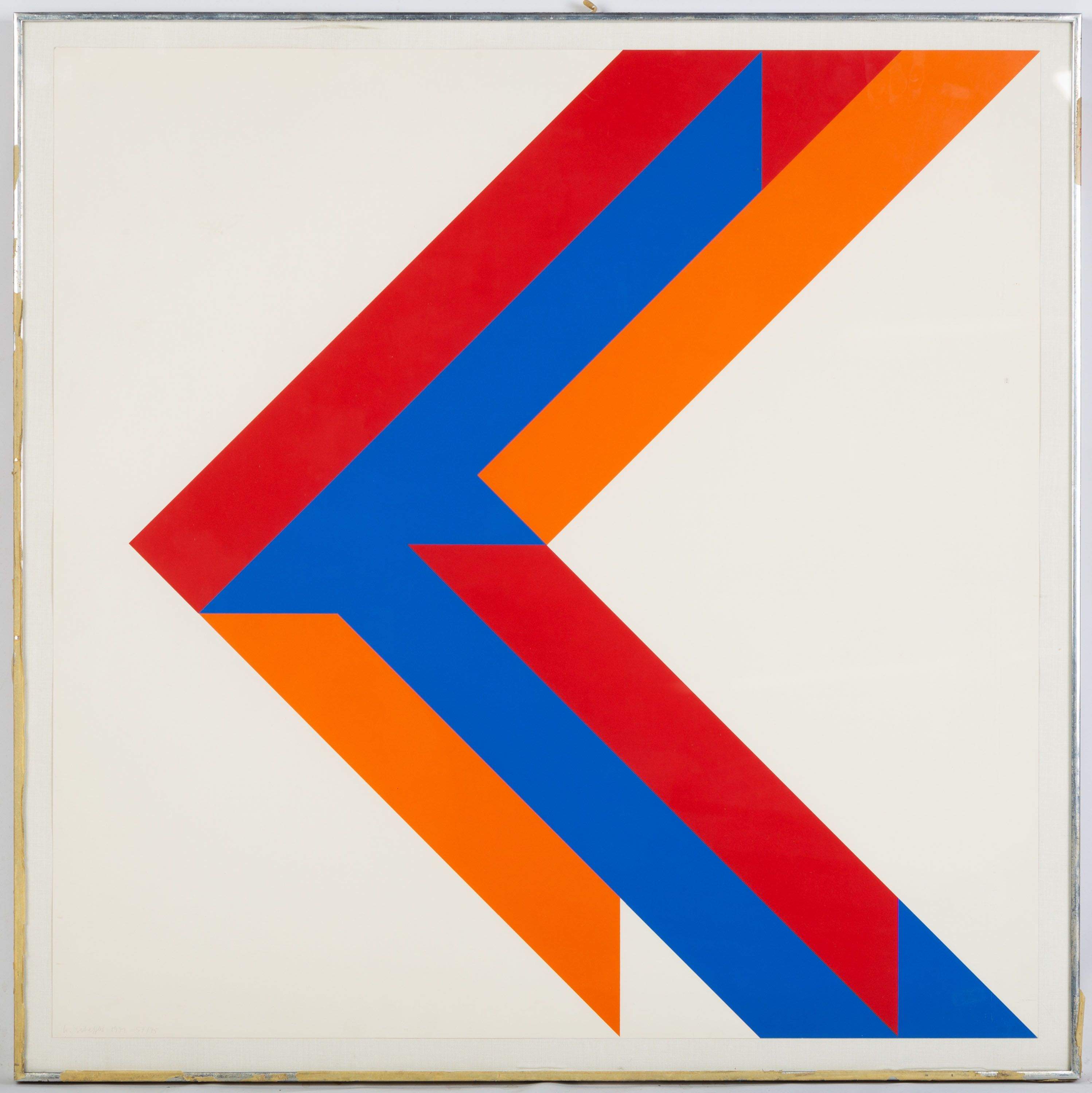 Horst Scheffler (German, b. 1935) Blau - Rot | Cottone Auctions