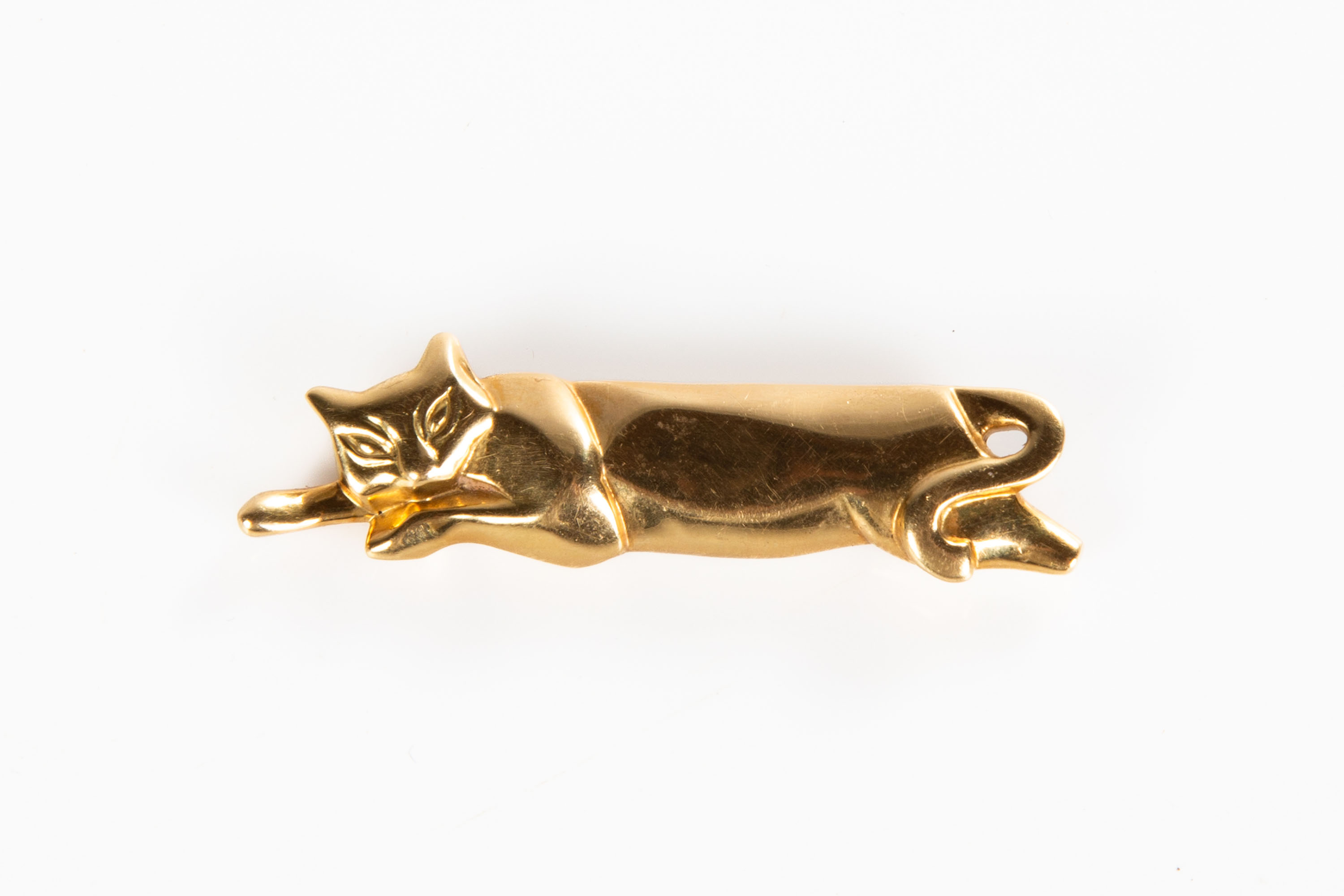 Tiffany & Co. 18k Gold Cat Pin | Cottone Auctions