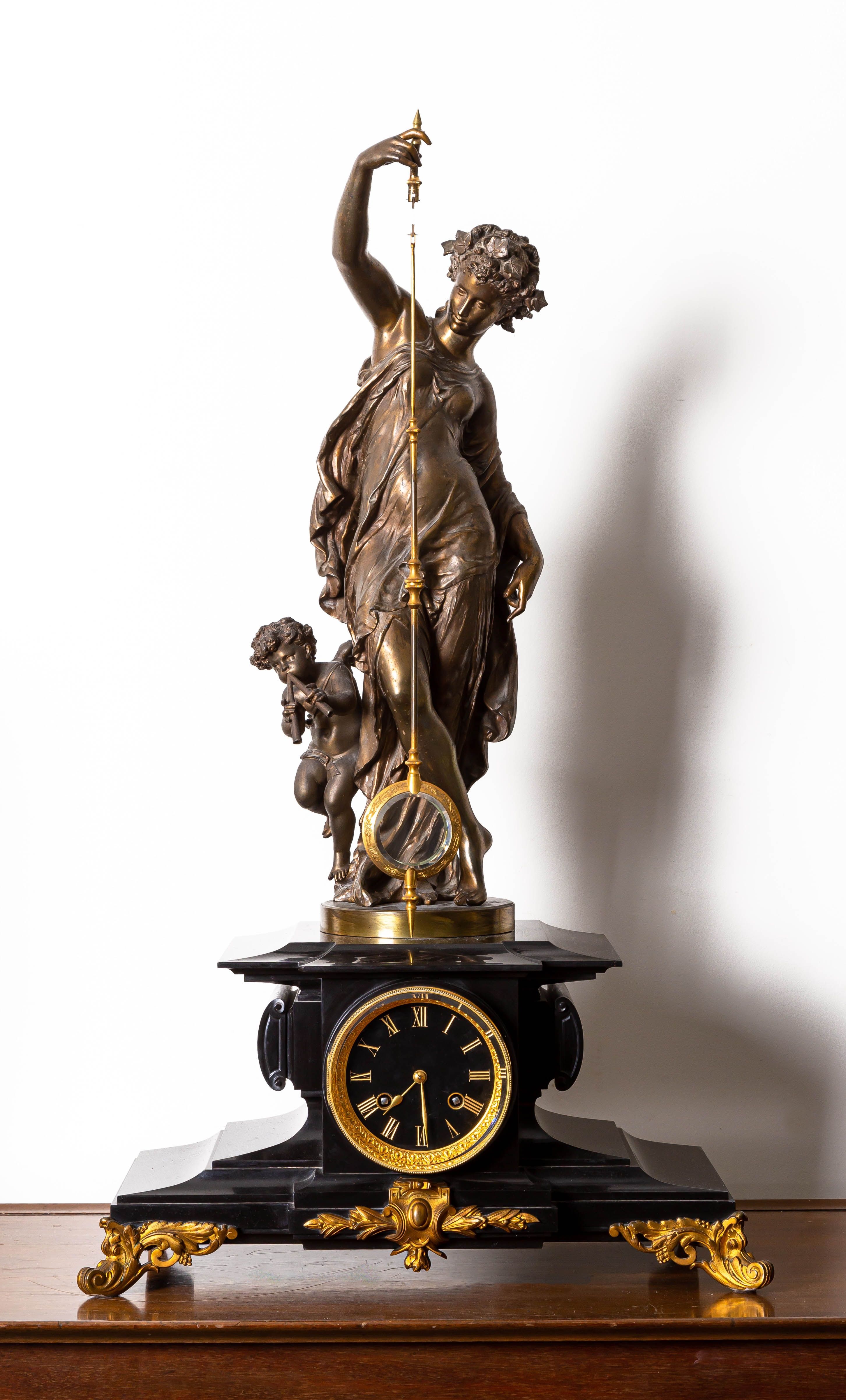 Large Guilmet Mystery Clock, circa 1880 | Cottone Auctions