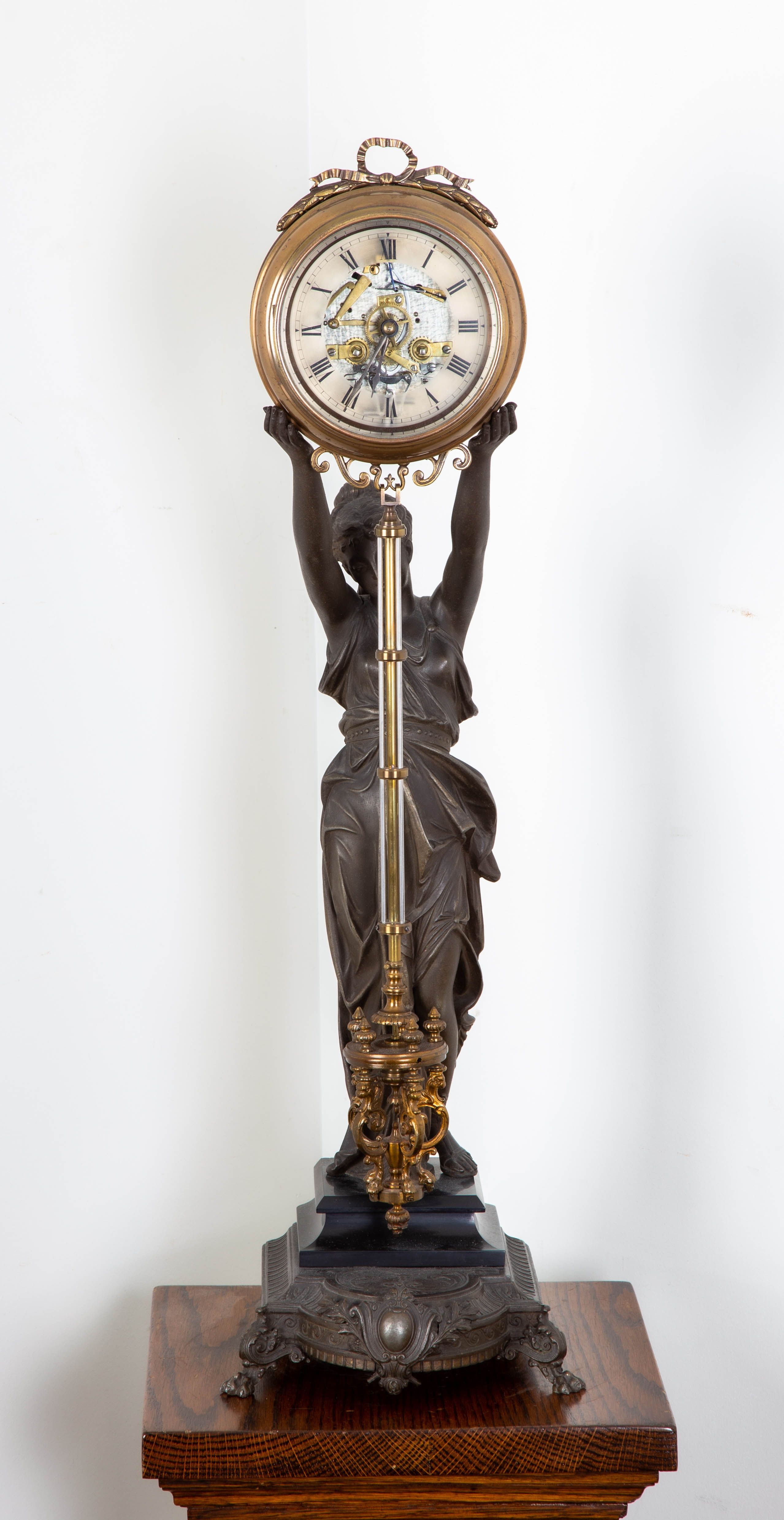 Andre Romain Guilmet, Mystery Torsion Clock, circa 1875 | Cottone Auctions