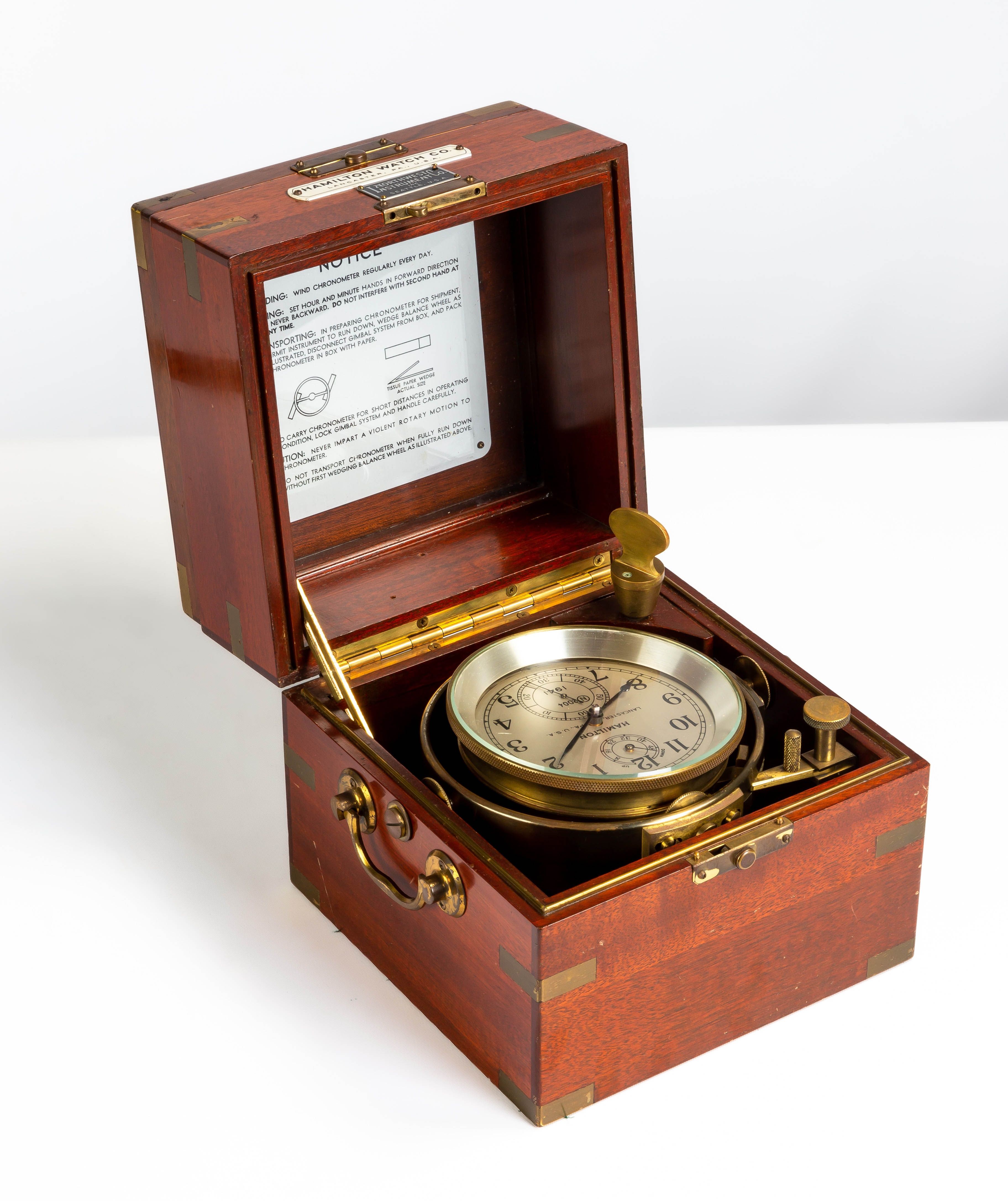 Hamilton Marine Chronometer Model 21, World War II | Cottone Auctions