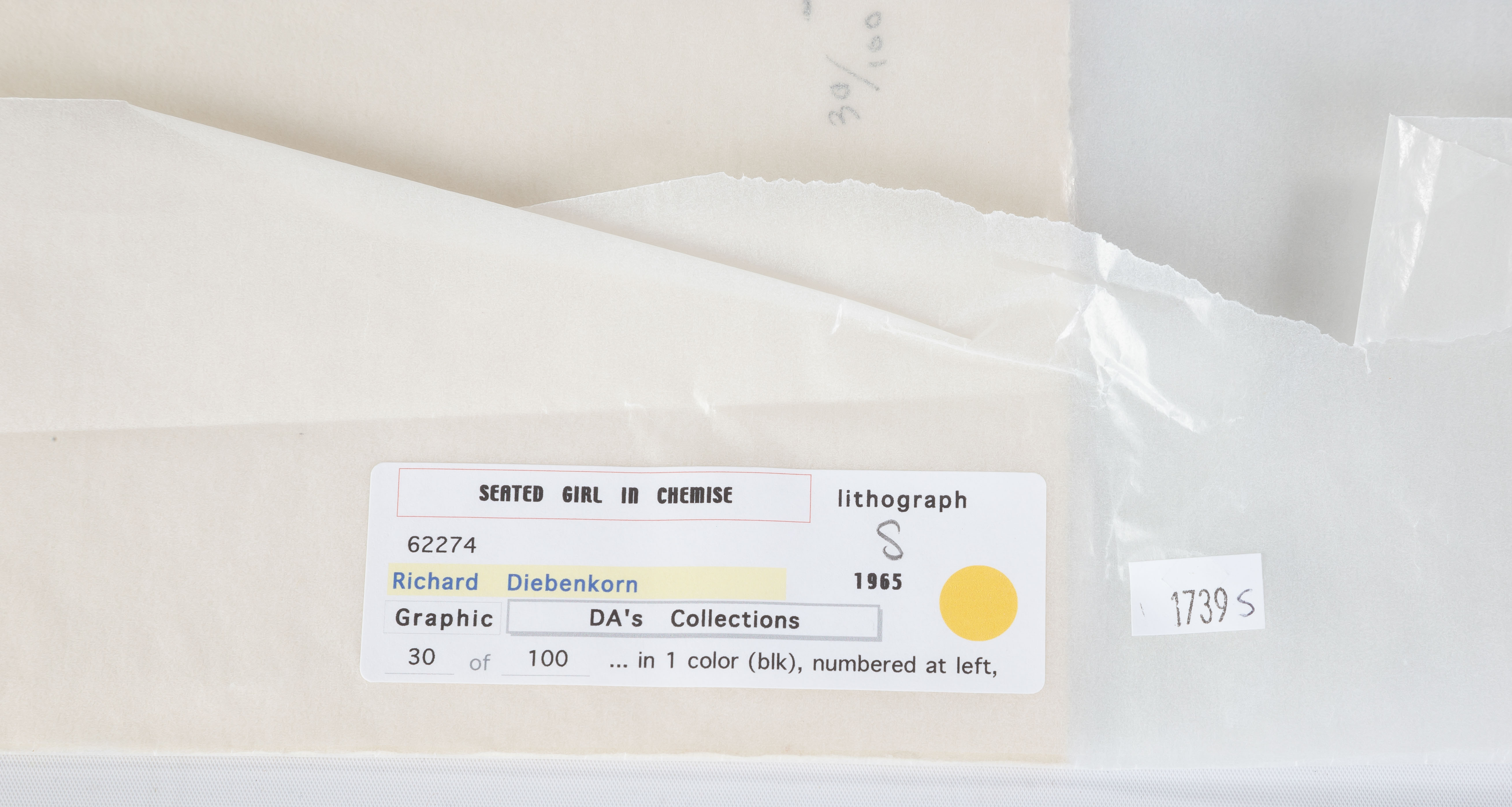 Richard Diebenkorn (1922-1993) "Seated Girl in Chemise" | Cottone Auctions