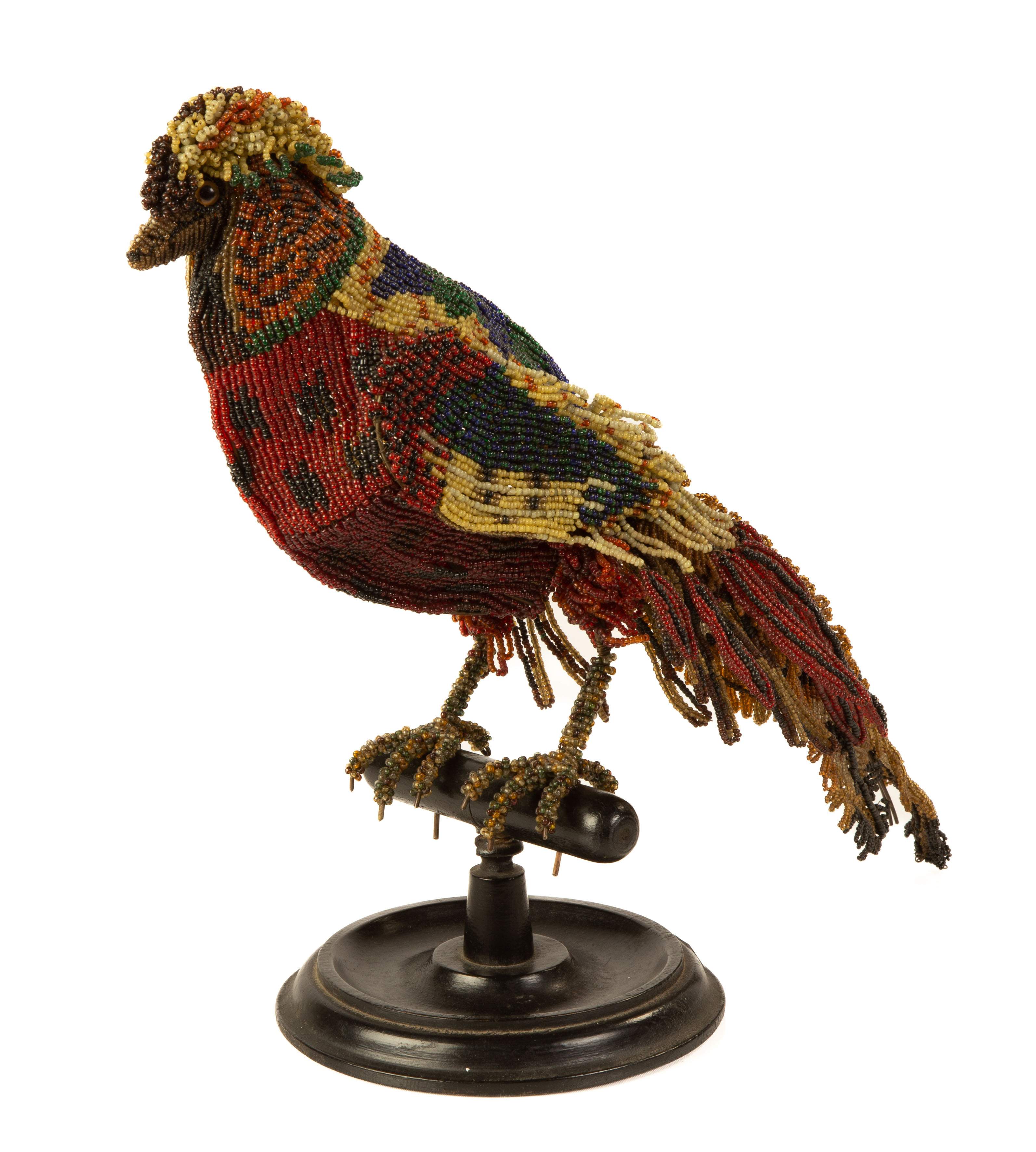 Victorian Beadwork Bird | Cottone Auctions