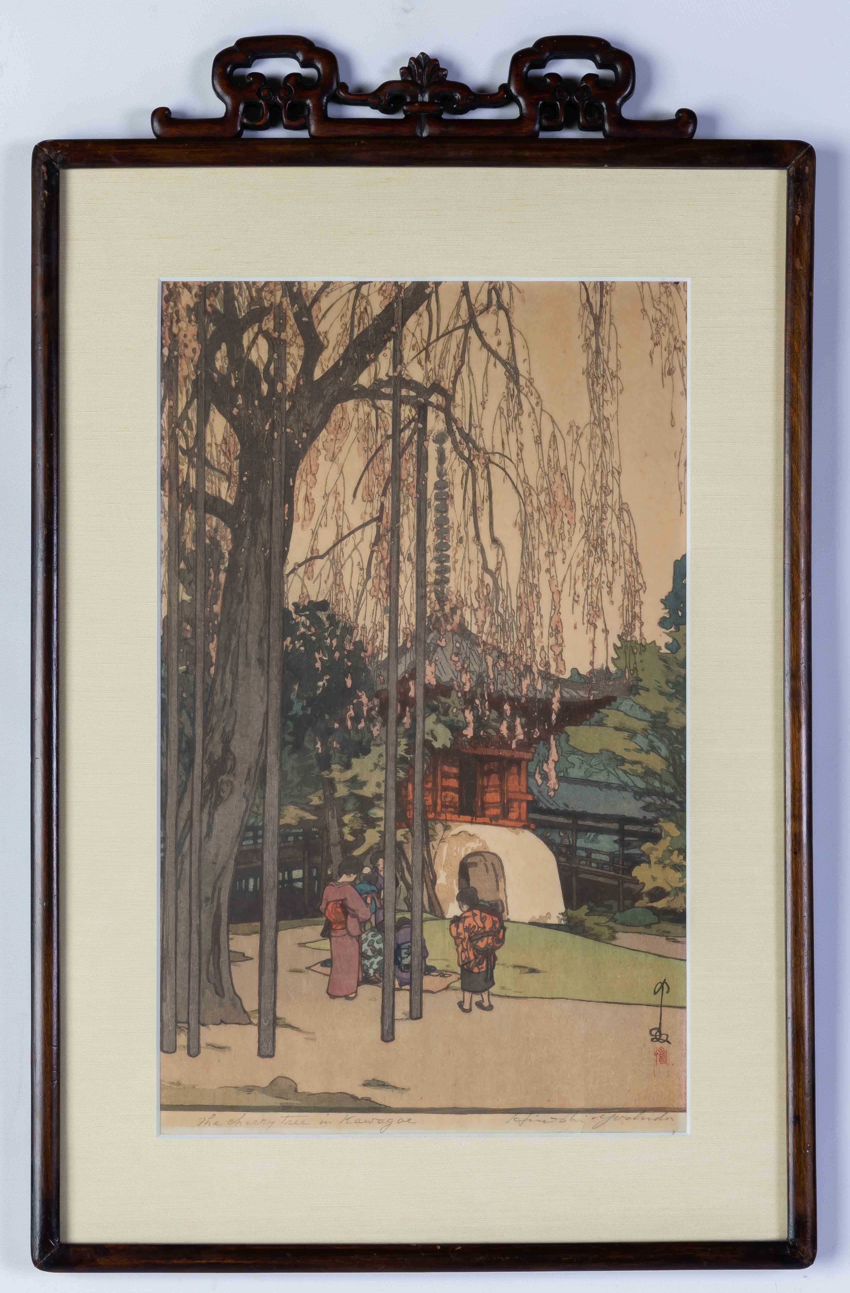 Yoshida Hiroshi, The Cherry Tree In Kawagoe | Cottone Auctions