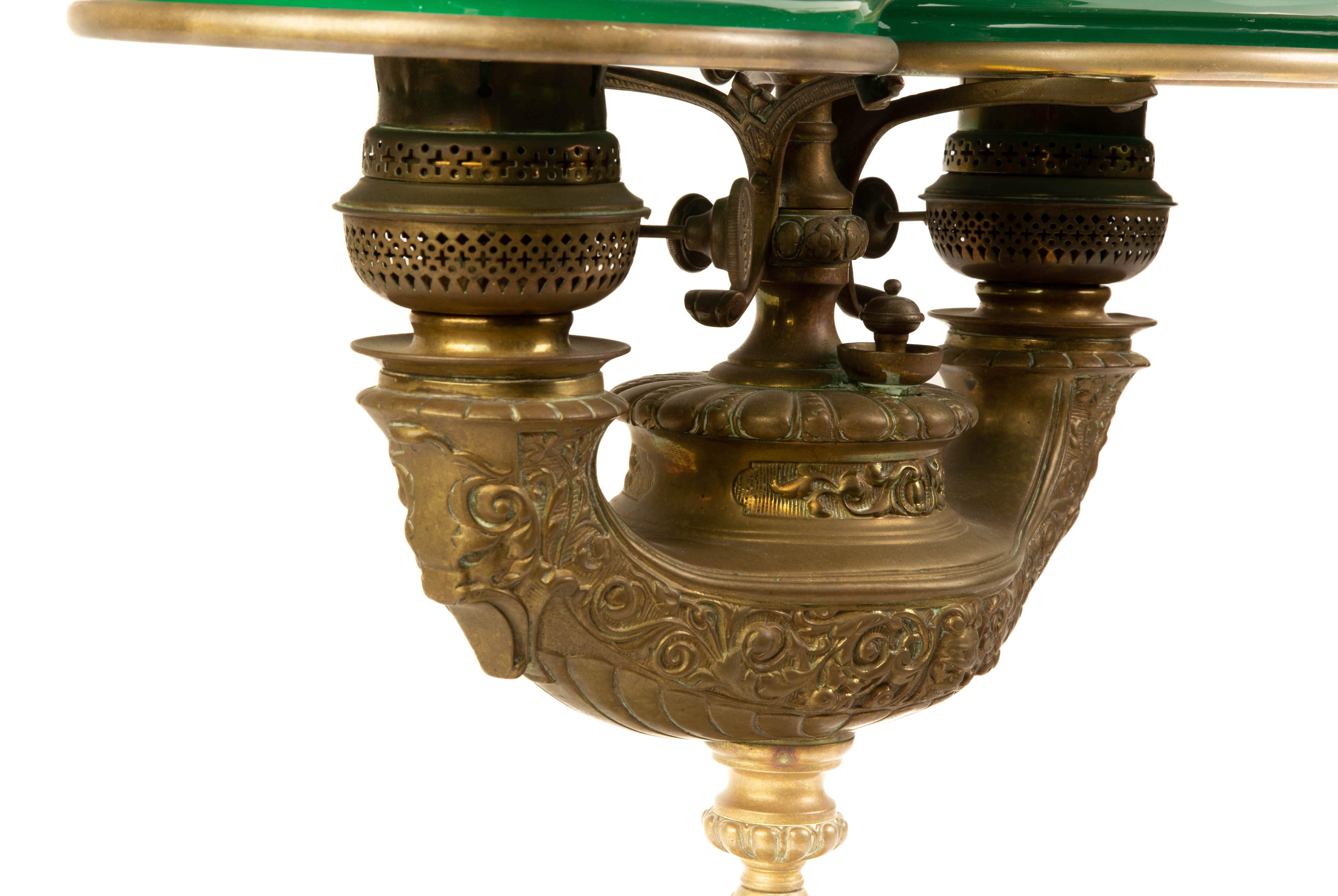 P & A Harvard Double Student Lamp | Cottone Auctions