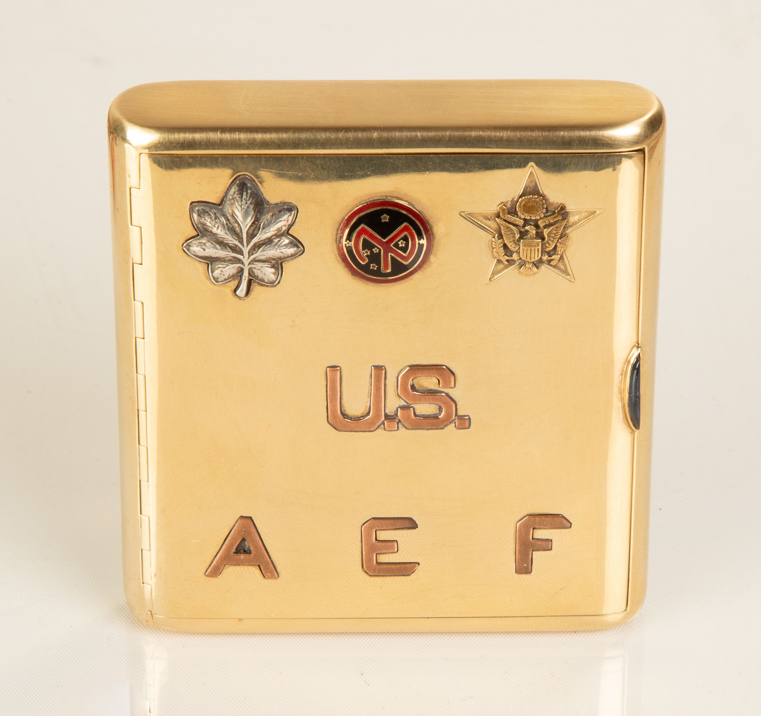 14K Gold Military Box | Cottone Auctions
