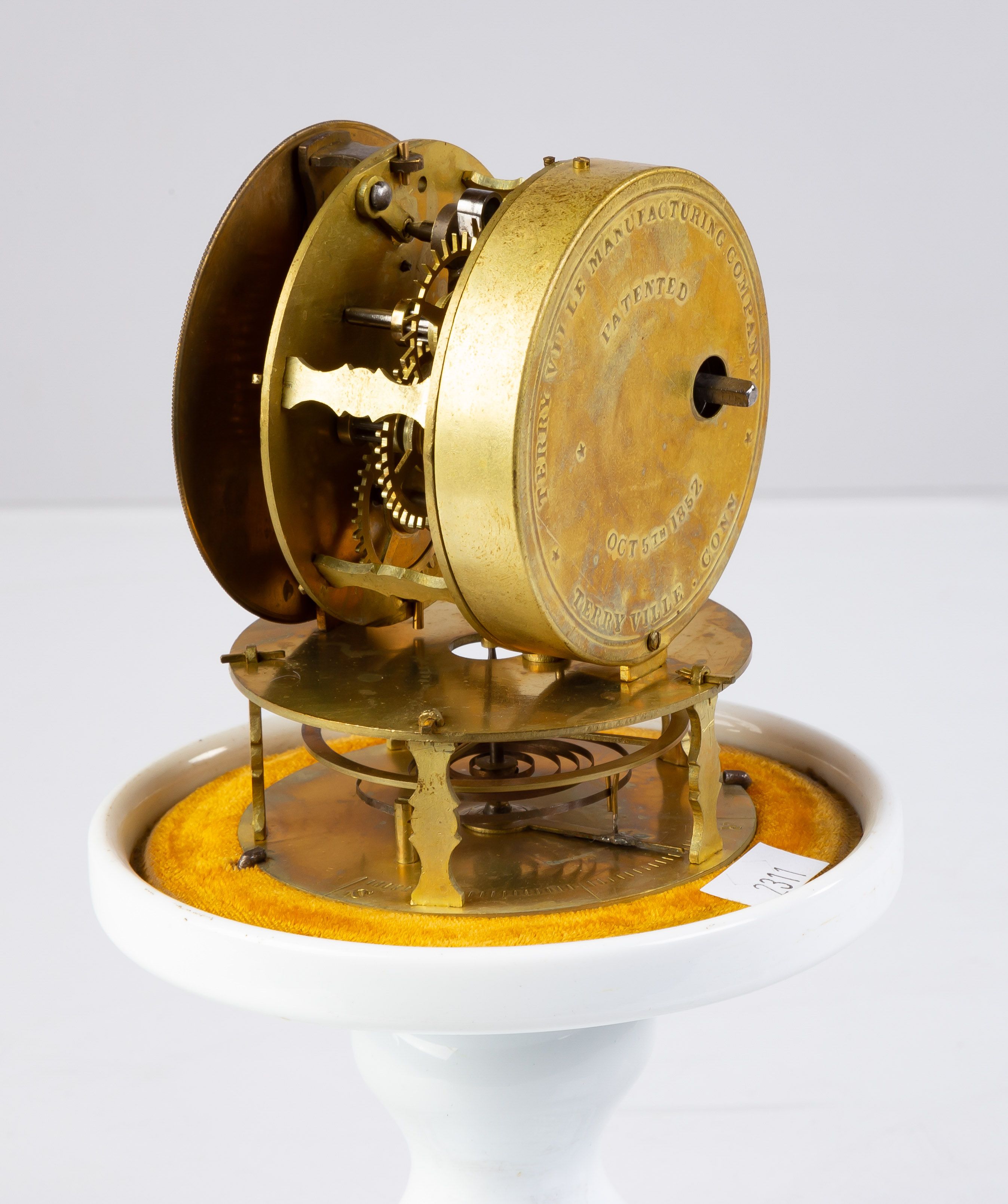 Terryville Clock Company Candlestick Clock | Cottone Auctions