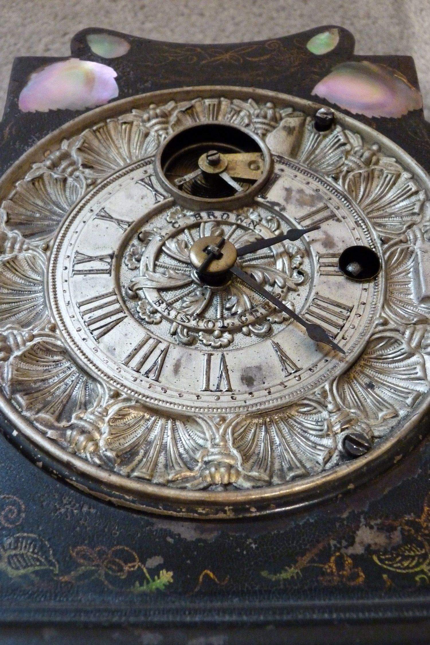 Rare JC Brown Miniature Iron Mantel Clock | Cottone Auctions