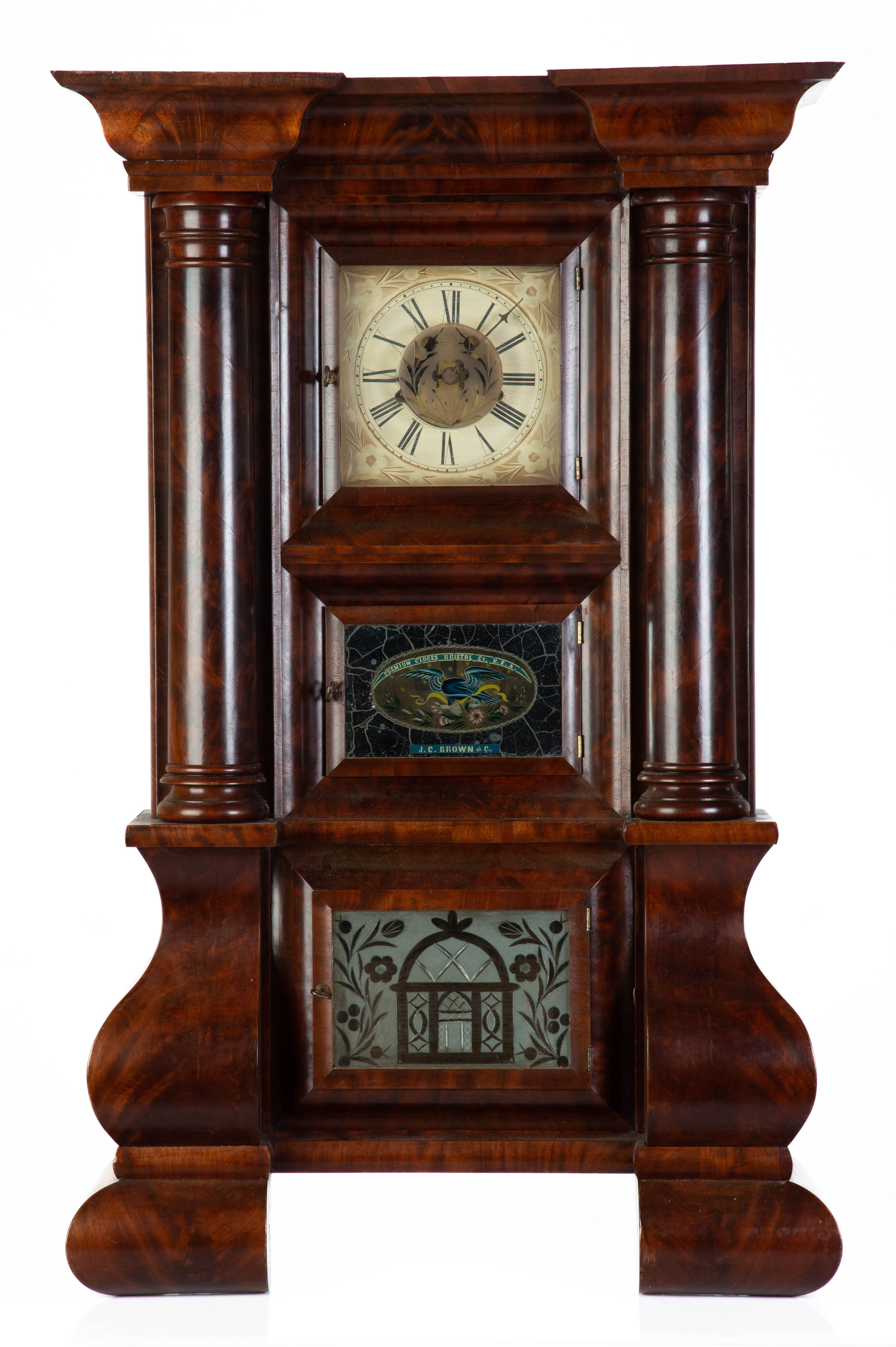 Rare J.C. Brown Super Empire Shelf Clock | Cottone Auctions
