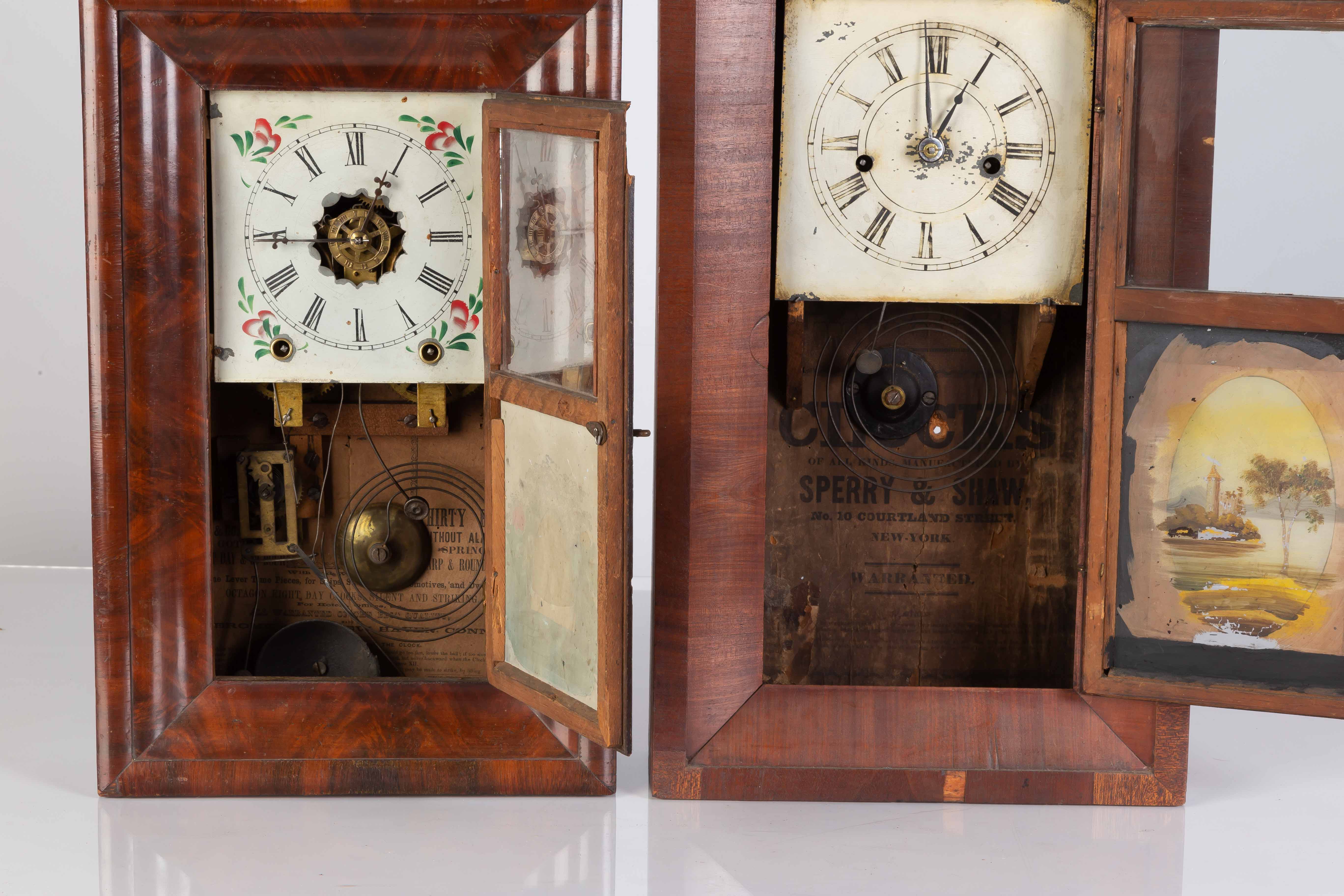 (2) Miniature Ogee Clocks | Cottone Auctions