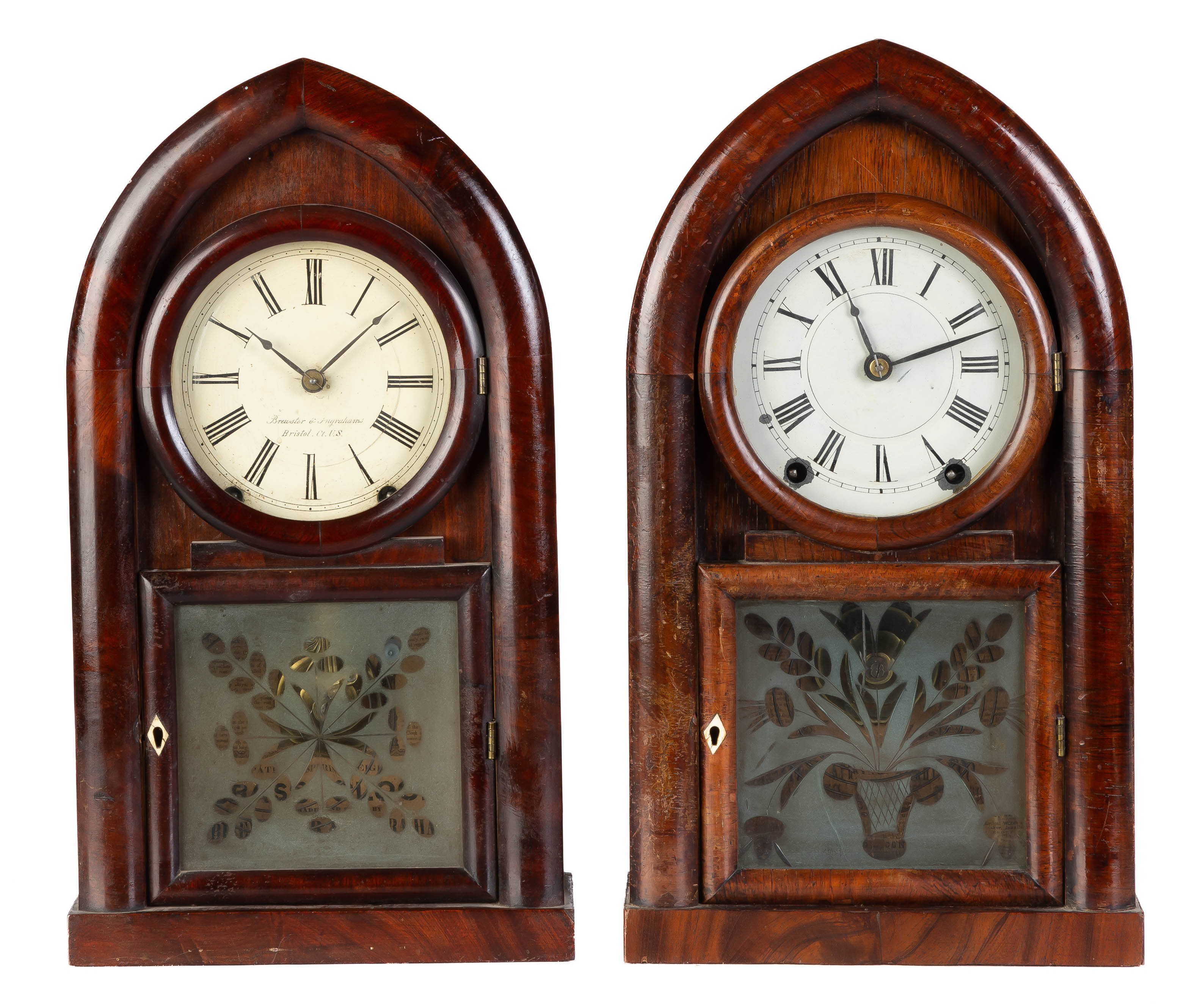 (2) Brewster & Ingrahams Beehive Clocks | Cottone Auctions