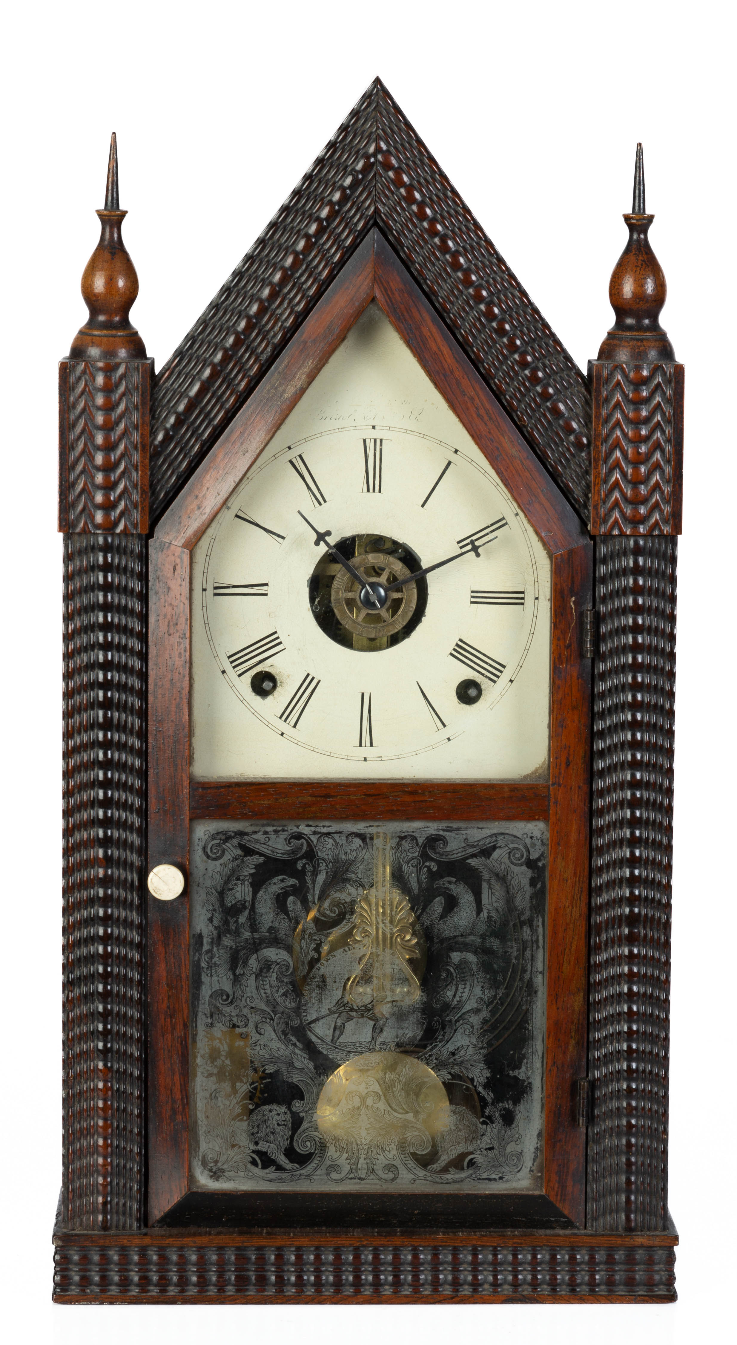 JC Brown Forestville Clock Company | Cottone Auctions