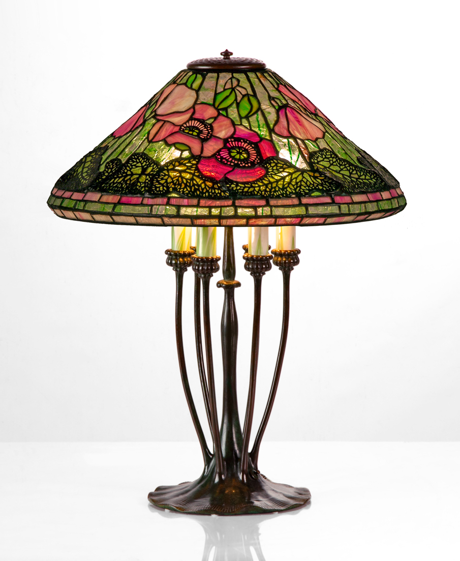 Tiffany Studios "Poppy" Table Lamp | Cottone Auctions