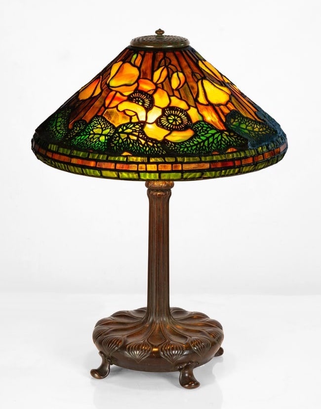 Tiffany Studios "Poppy" Table Lamp | Cottone Auctions