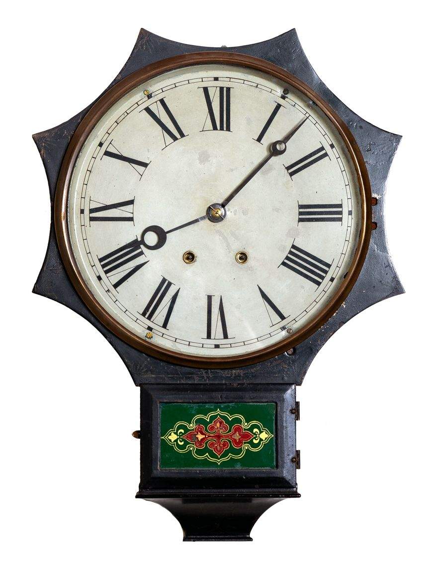 S. B. Terry Iron Front Octagonal Wall Clock | Cottone Auctions