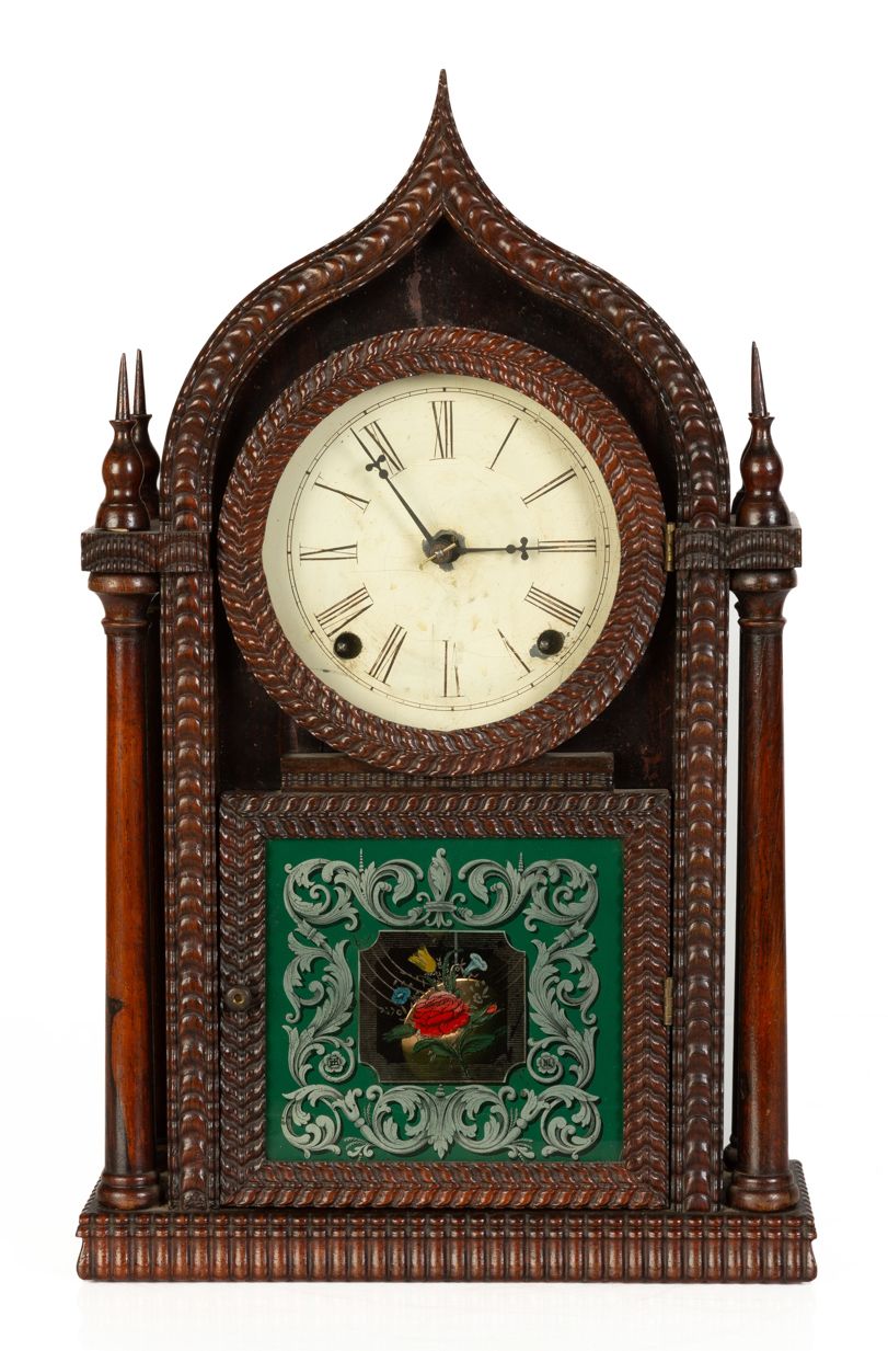 J.C. Brown Full Ripple Steeple Clock | Cottone Auctions