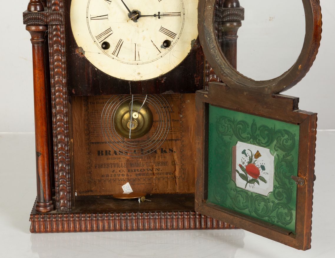 J.C. Brown Full Ripple Steeple Clock | Cottone Auctions
