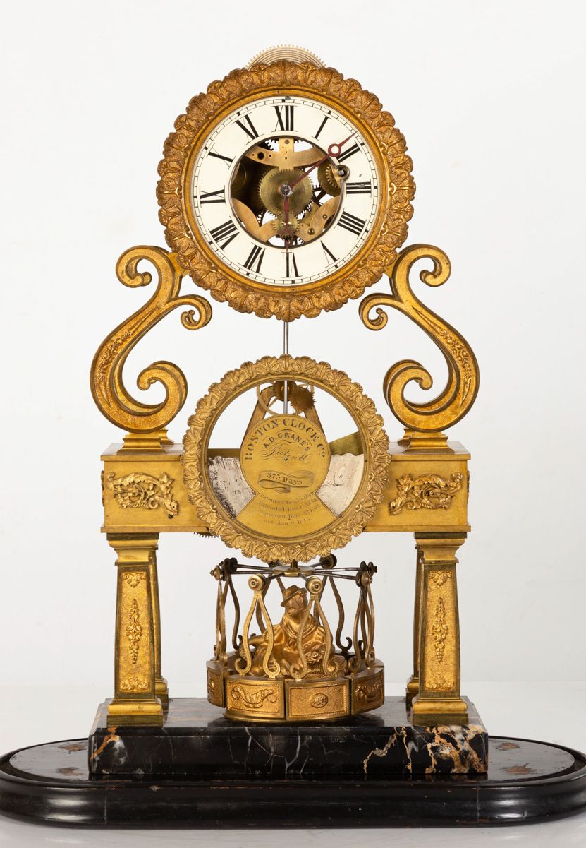 Fine and Rare Aaron Dodd Crane Carousel Year-going Astronomical Timepiece | Cottone Auctions