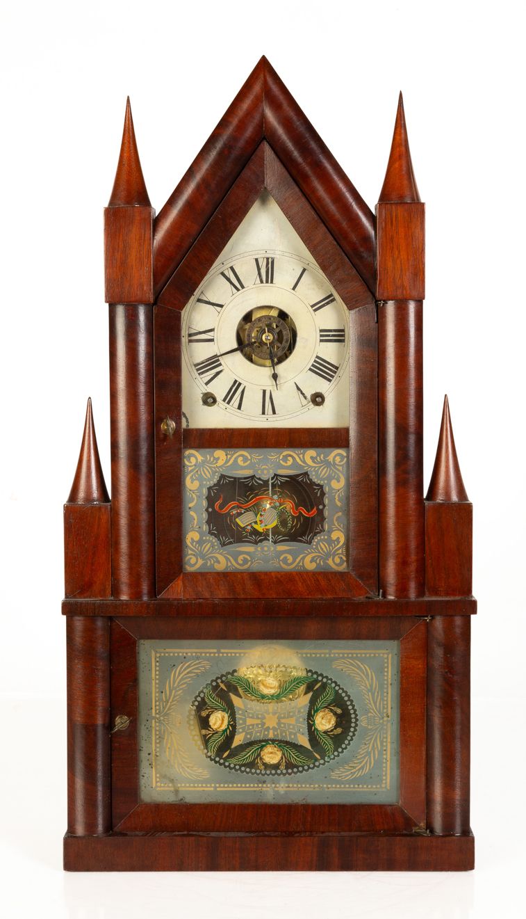 Terry & Andrews Double Steeple Clock | Cottone Auctions