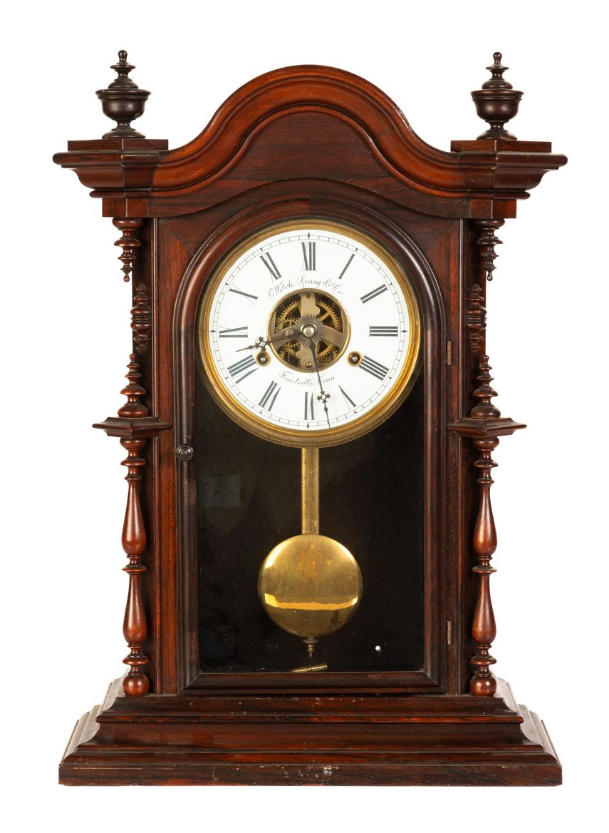 E.N. Welch Manufacturing Co. Titiens Rosewood Shelf Clock | Cottone ...