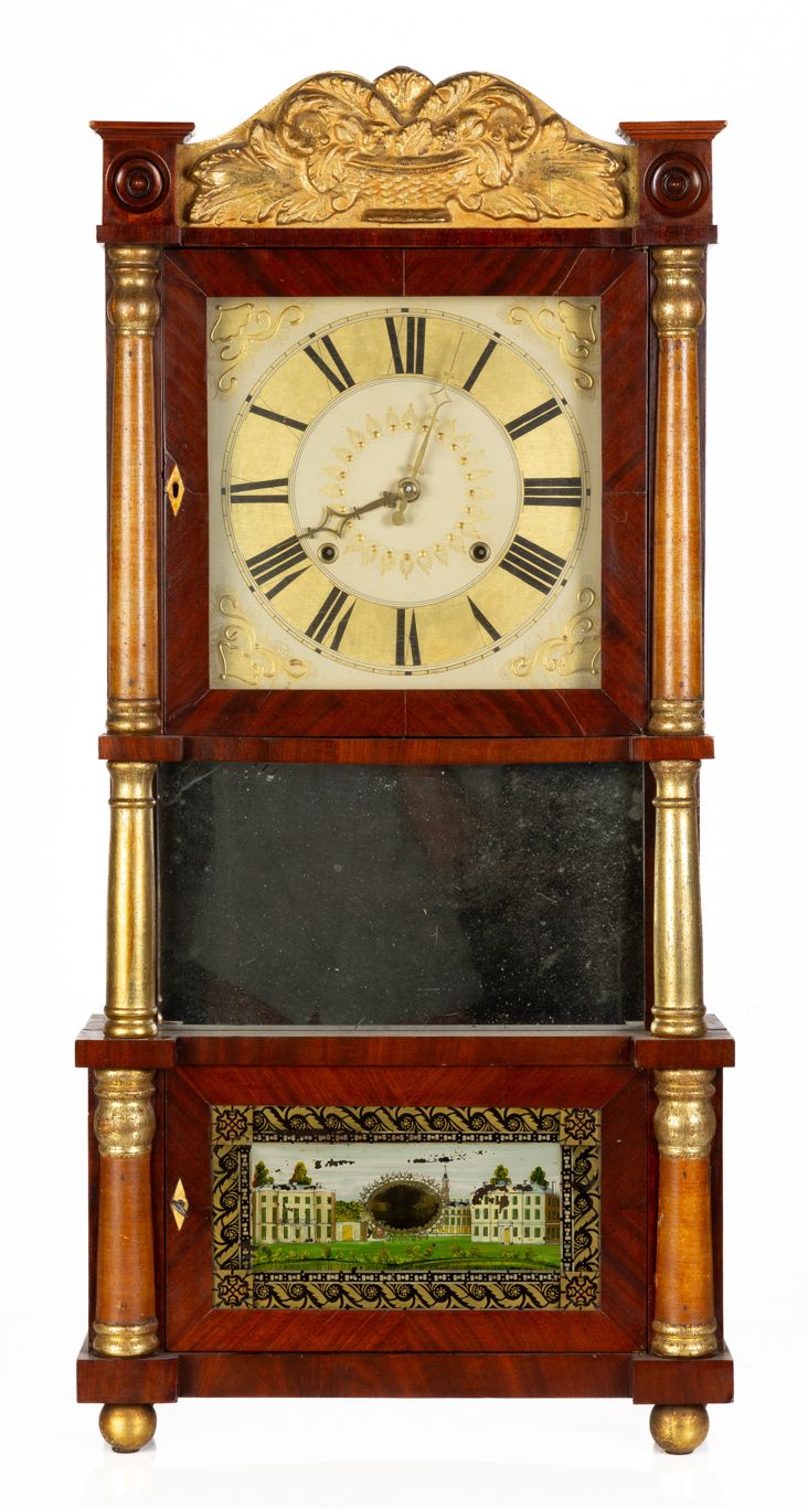 C. & L.C. Ives Triple Decker Shelf Clock | Cottone Auctions
