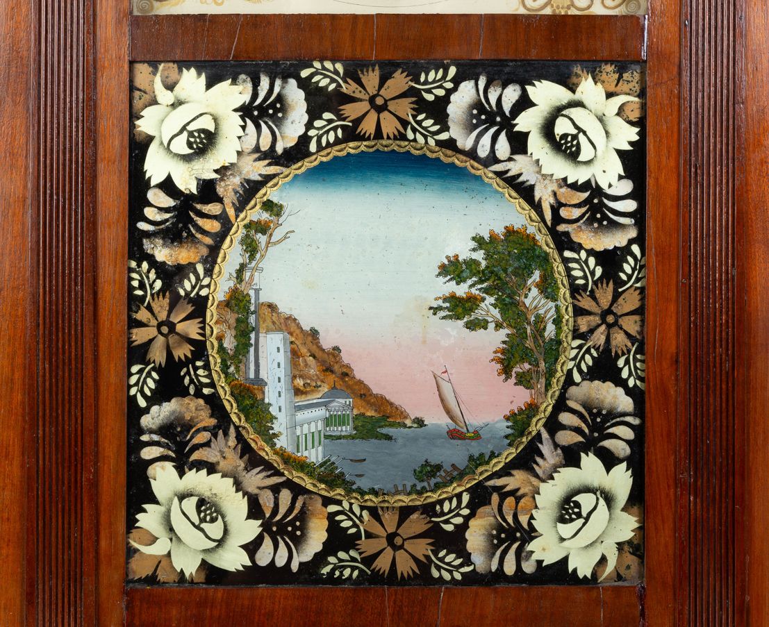 Orrin Hart Reeded Pilaster and Scroll Clock | Cottone Auctions