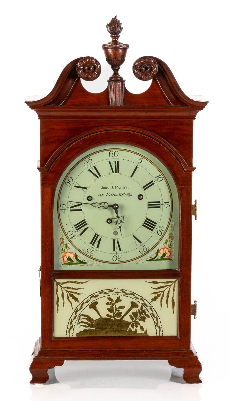 Extremely Rare American Musical Clock, John J. Parry, Philadelphia ...