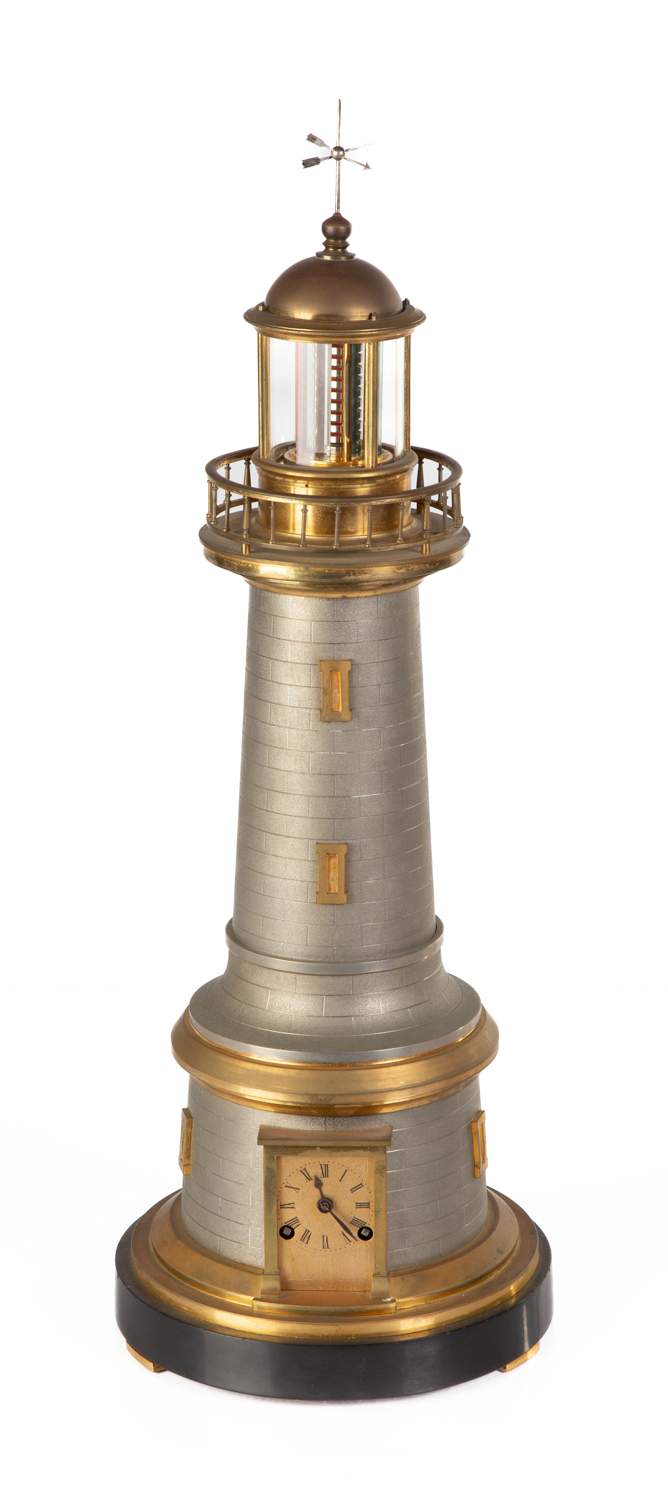 Unusual French Industrial Lighthouse Clock | Cottone Auctions