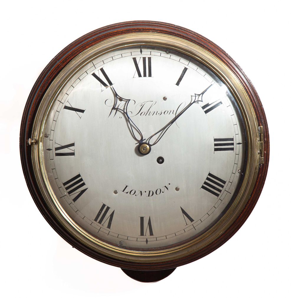English Dial Clock, William Johnson, London | Cottone Auctions