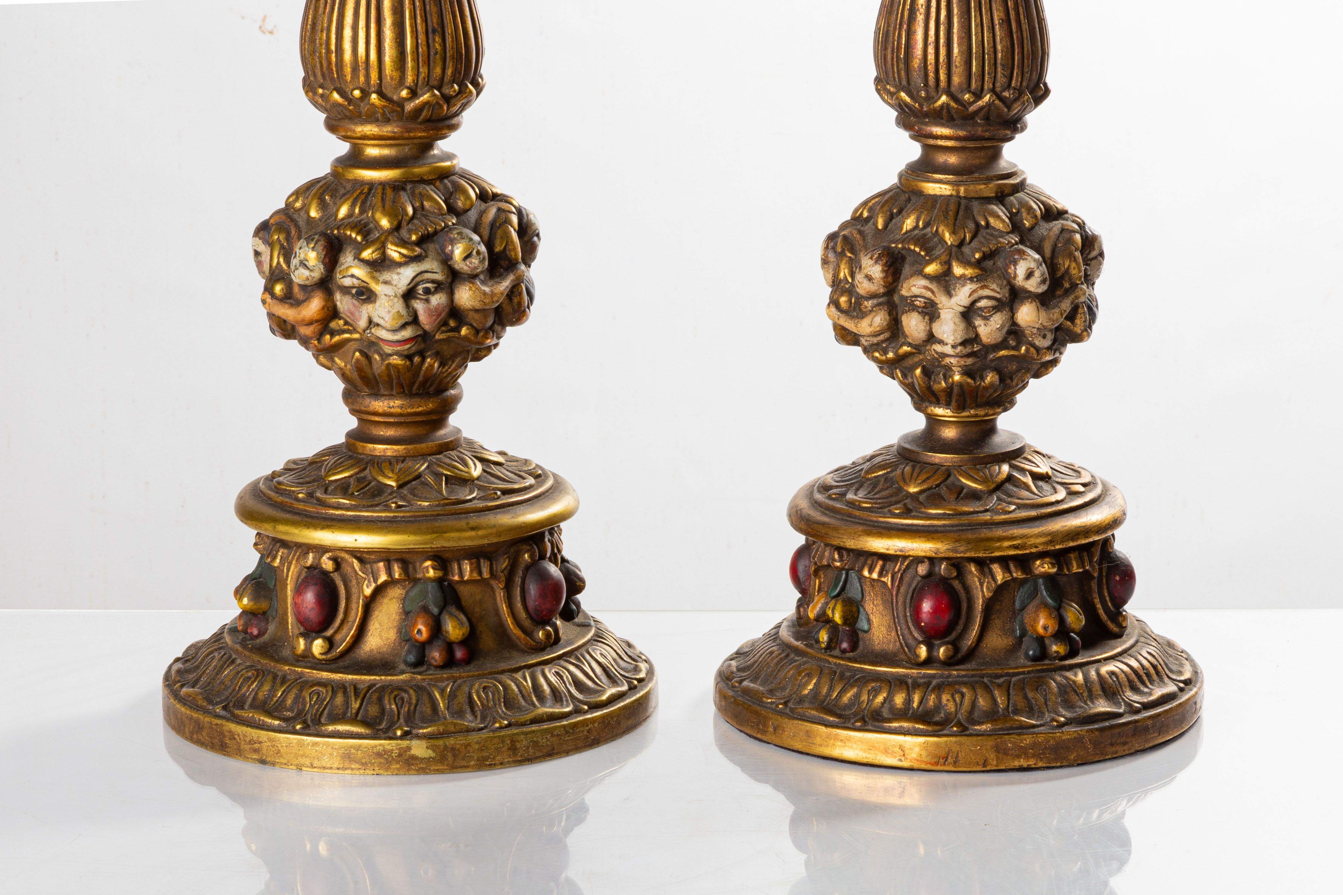 (2) Italian Renaissance Style Lamps | Cottone Auctions