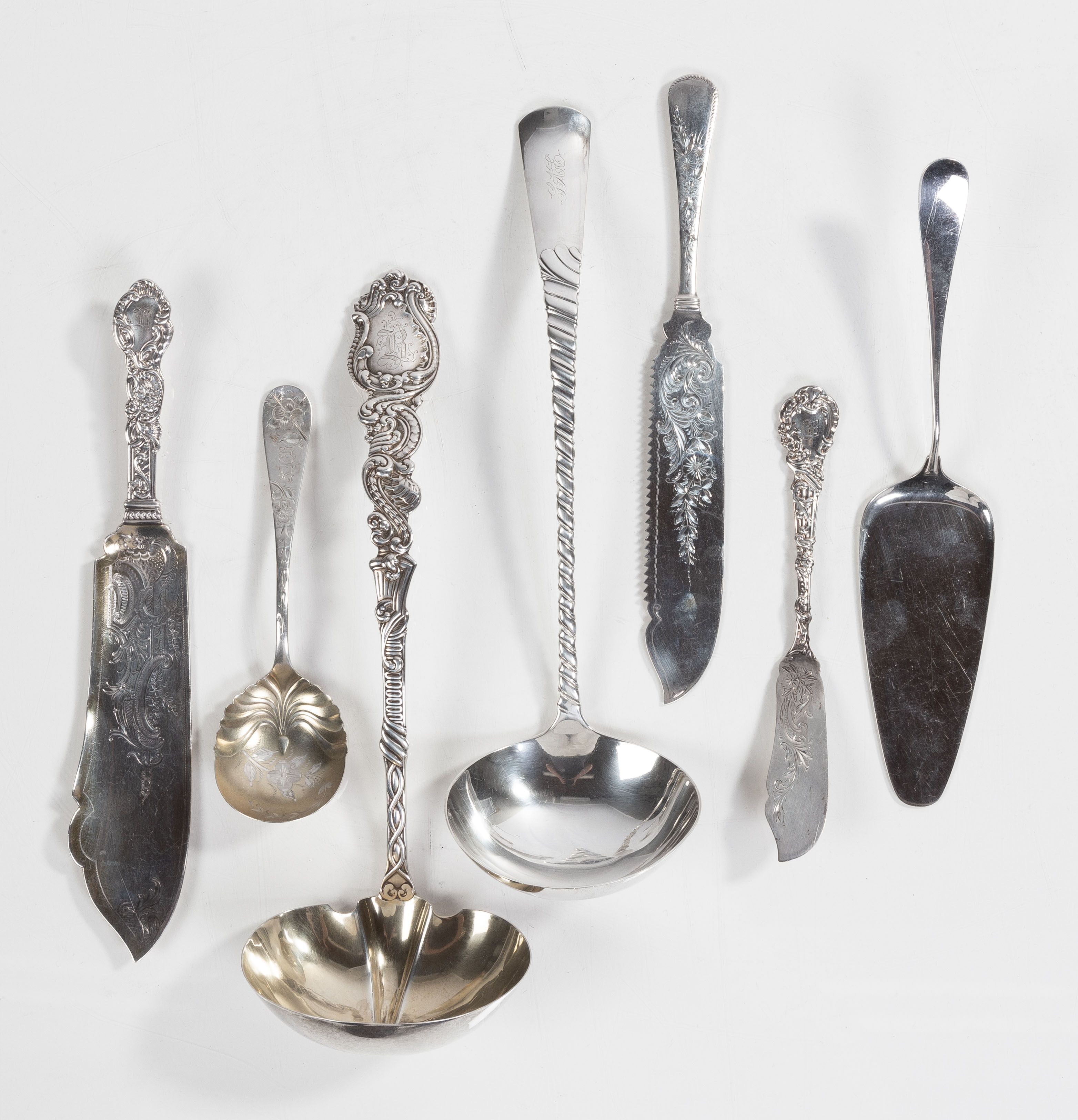 Silver and Parcel Gilt Serving Pieces | Cottone Auctions