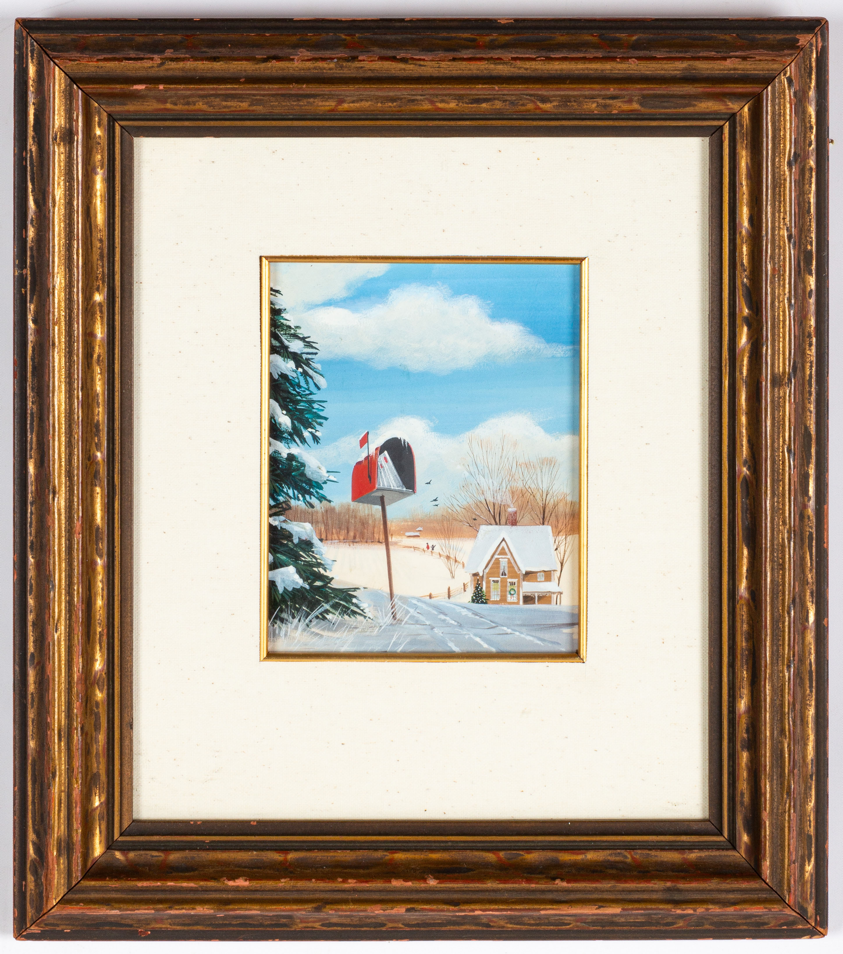 Dale William Nichols (American, 1904-1995) Winter Christmas Scene ...