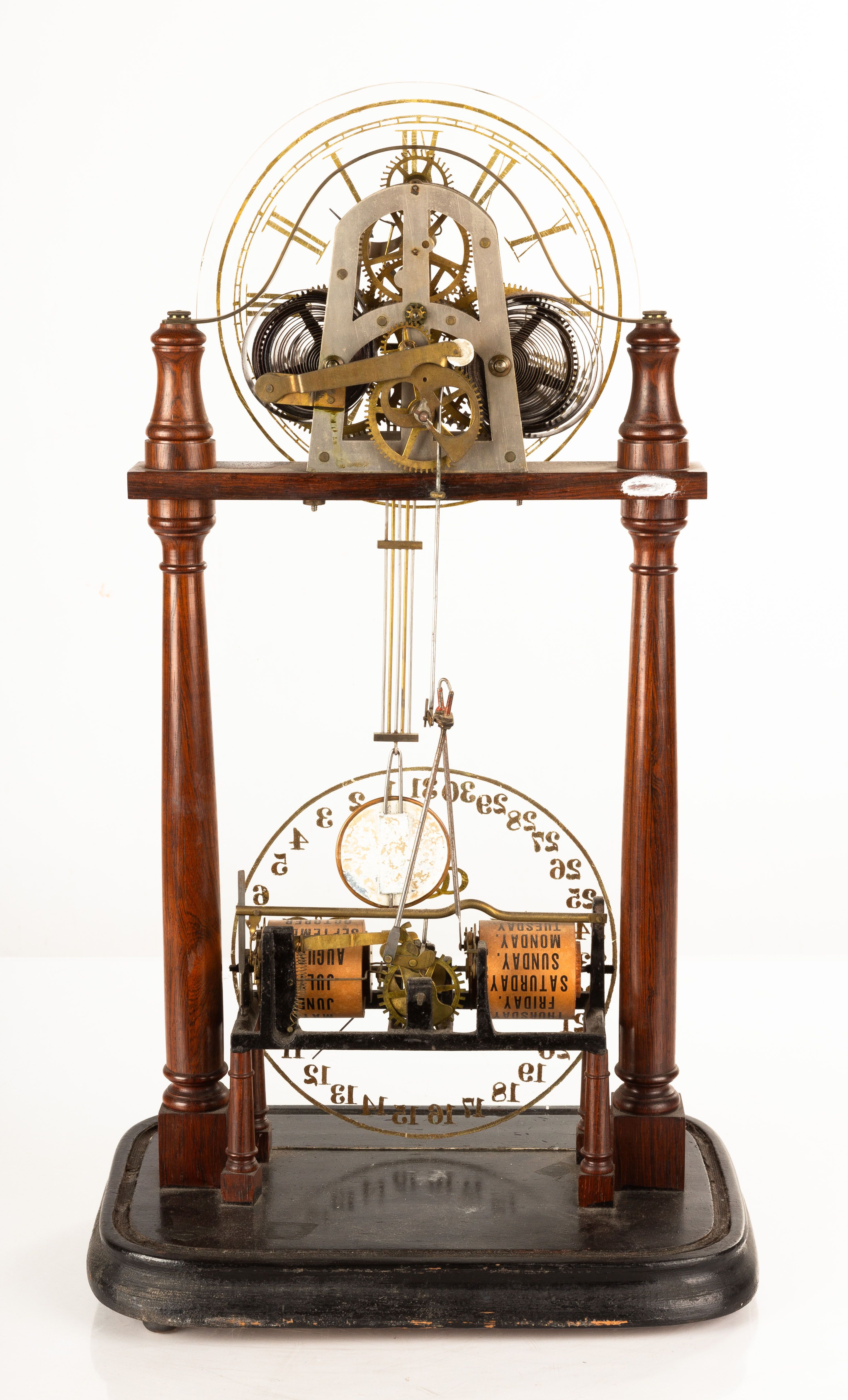 Rare Ithaca Skeleton Clock | Cottone Auctions