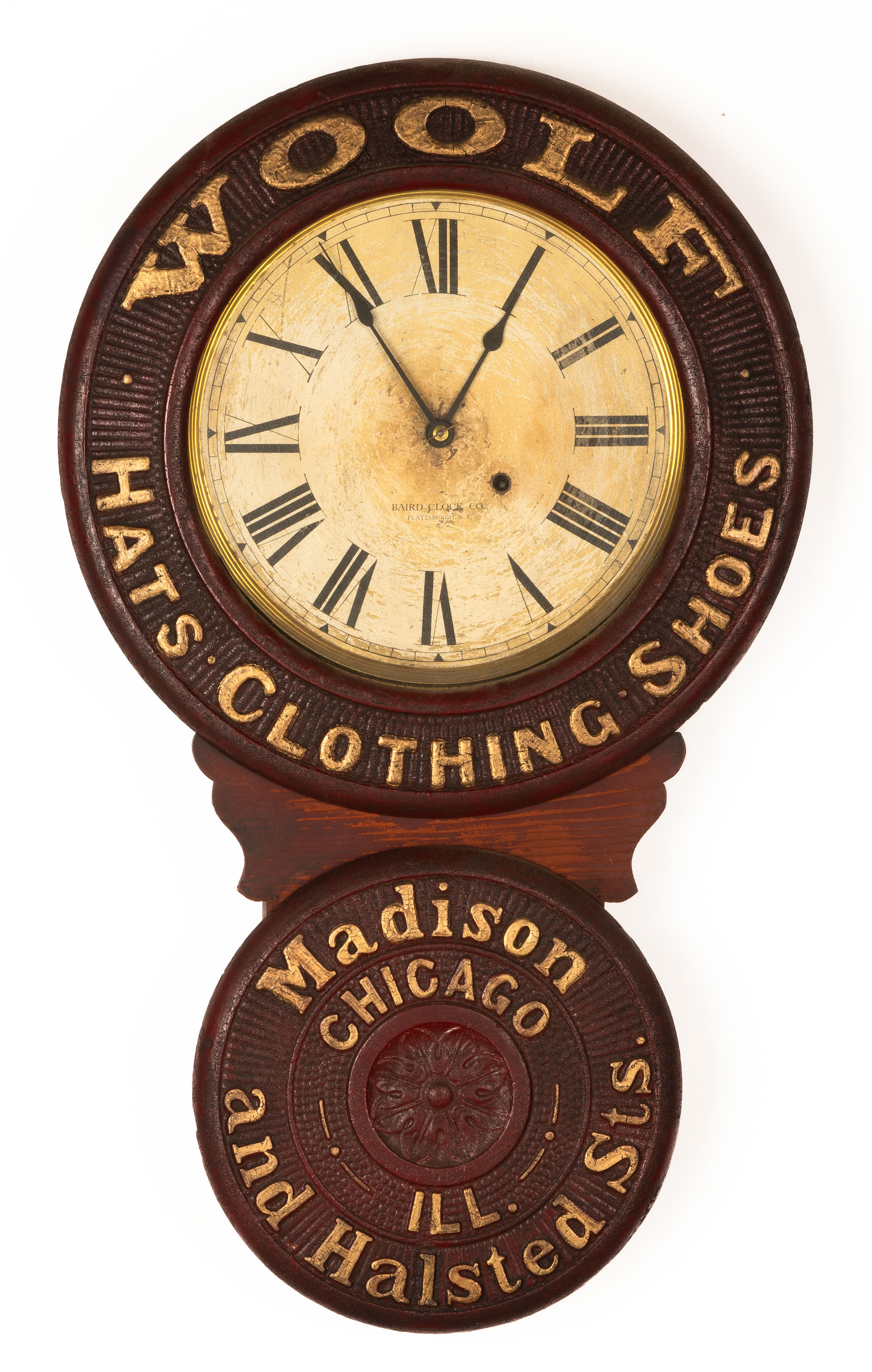 Baird Advertising Wall Clock | Cottone Auctions