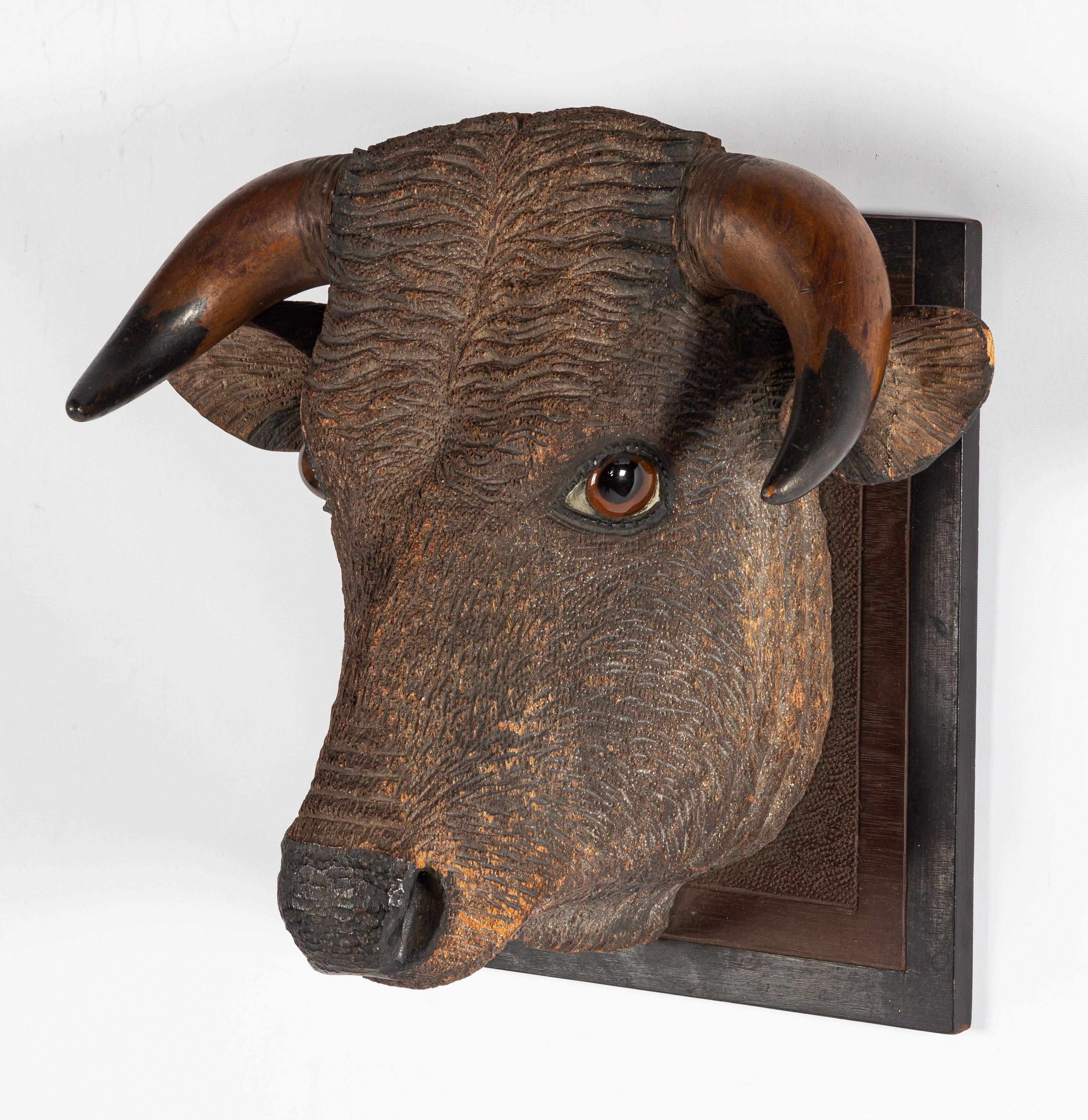 Henry Leach (American, 1809-1885) Folk Carving Cow Head | Cottone Auctions