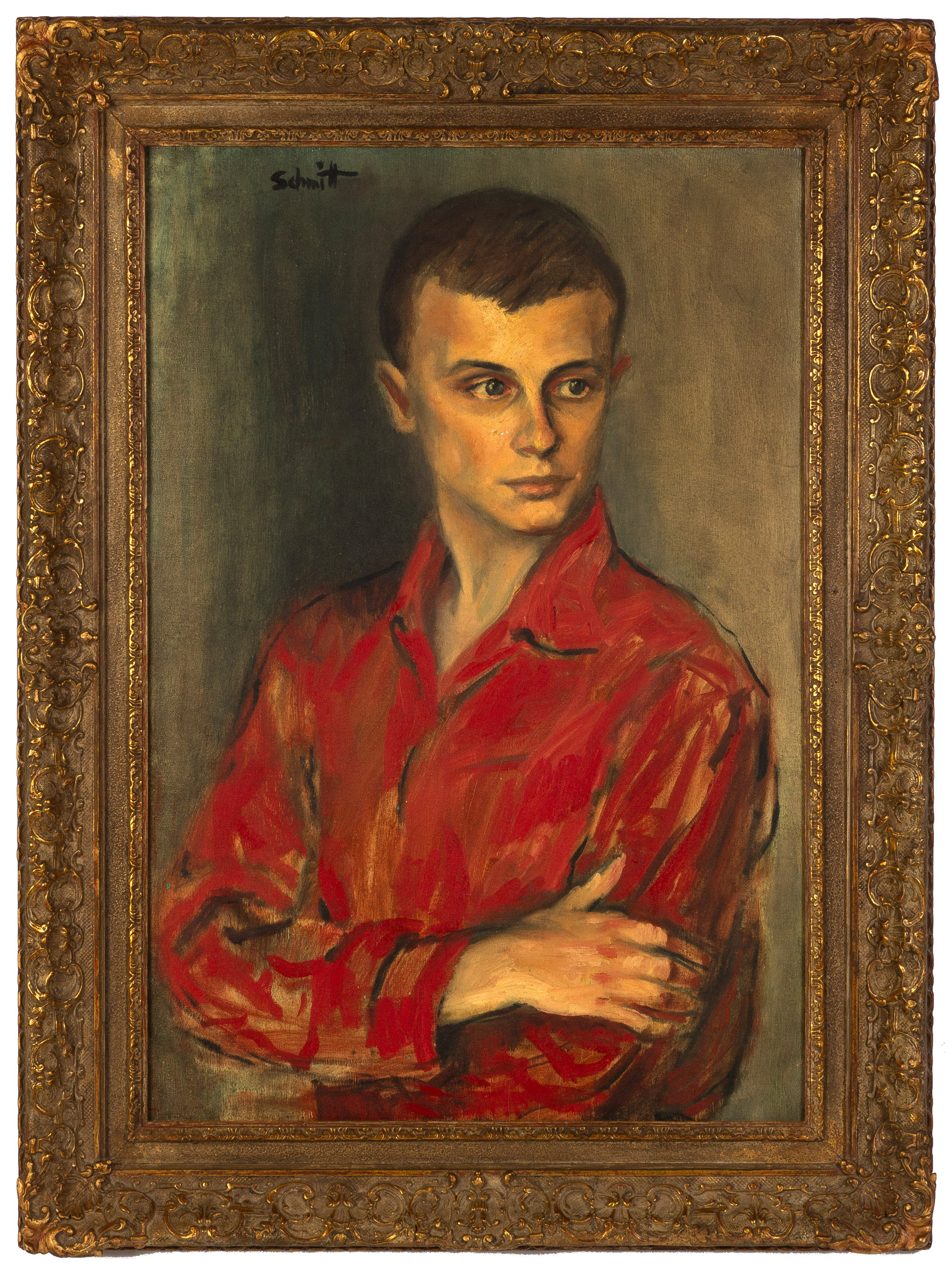 Schmitt (20th Century) Portrait of Richard Toman, 1963 | Cottone Auctions