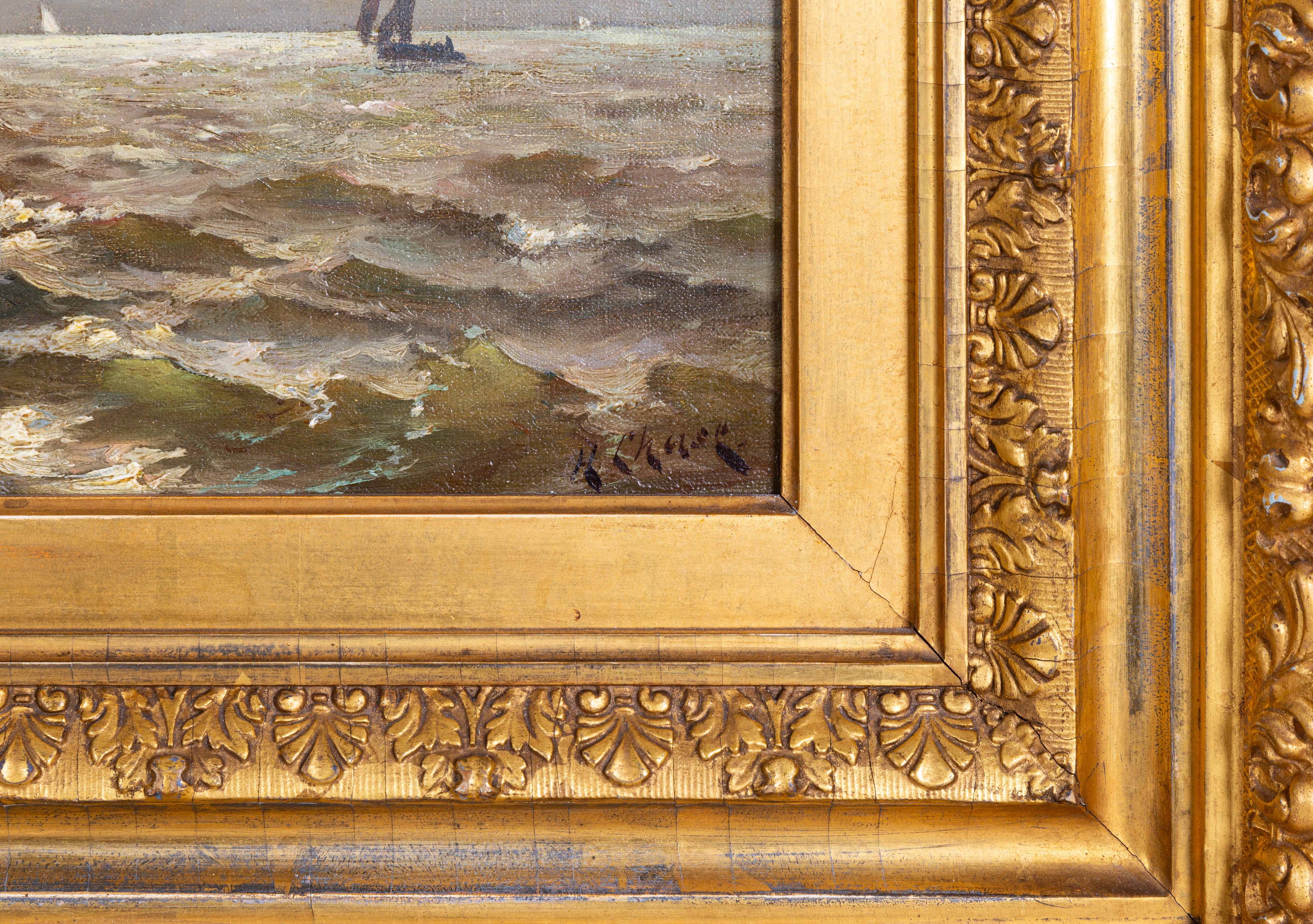 Henry Chase (American, 1853-1889) "European Harbor" | Cottone Auctions