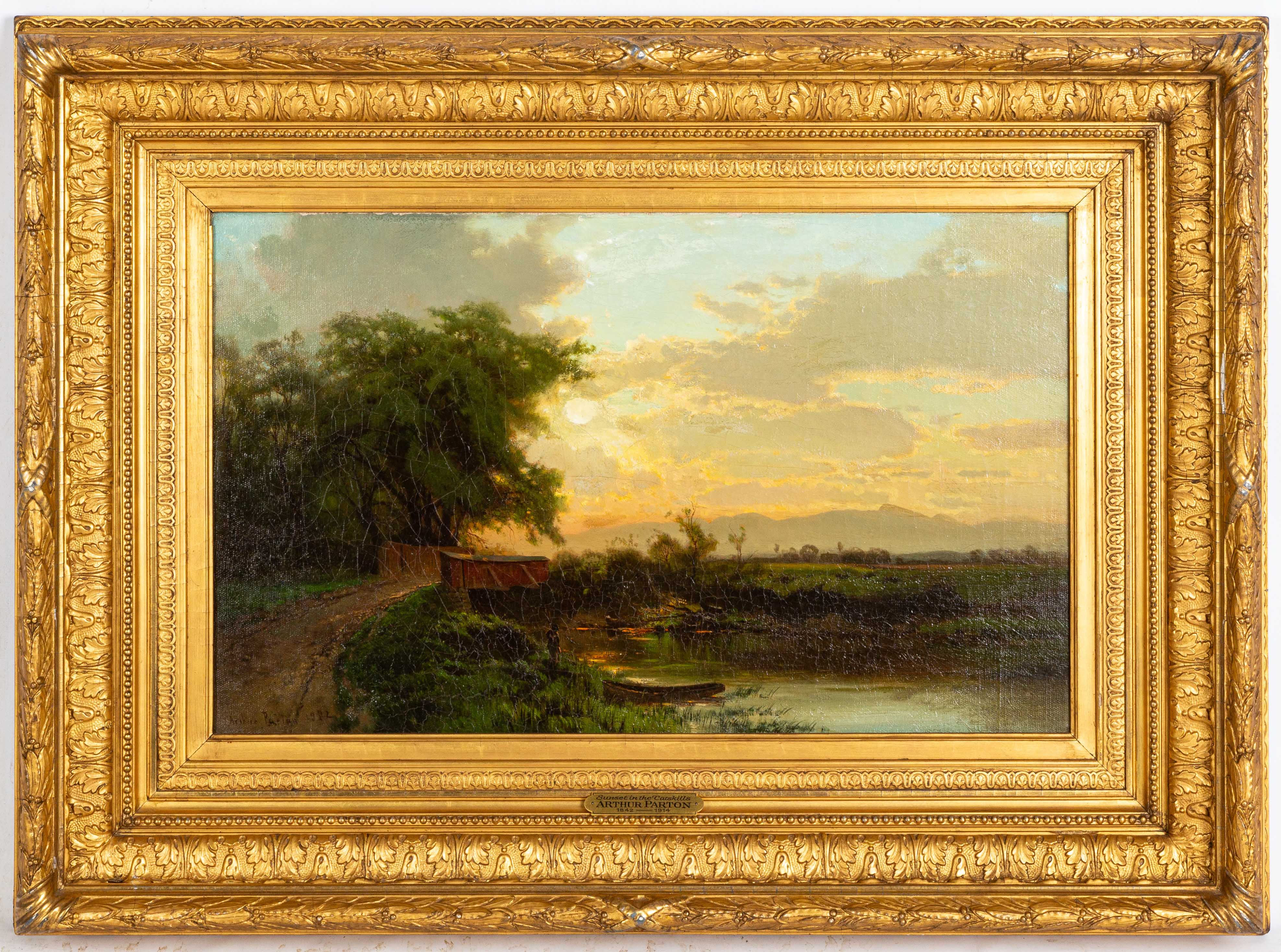 Arthur Parton (American, 1842-1914) "Sunset in the Catskills" | Cottone ...