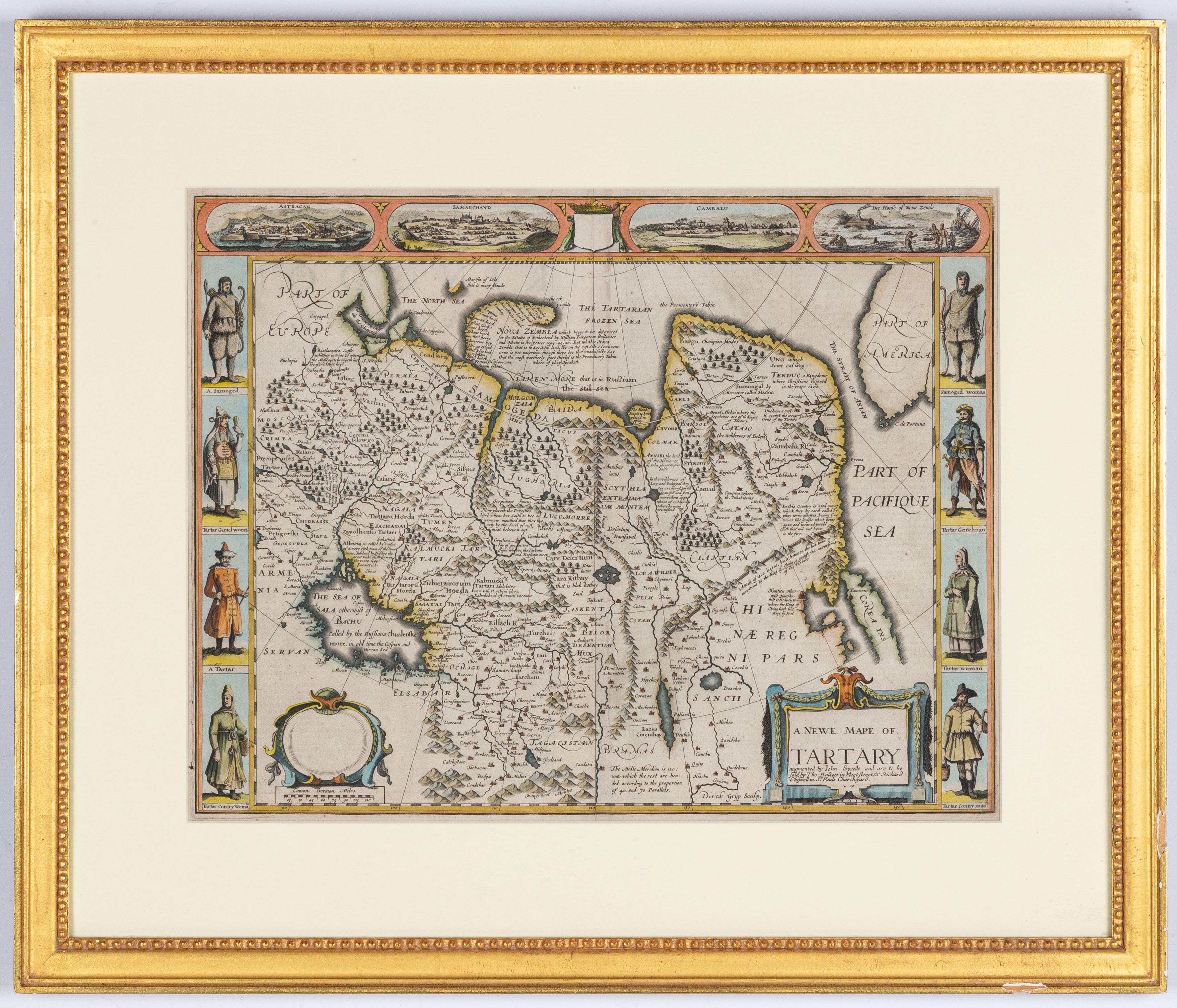 Speed, John (1552-1629) Map of Tartary | Cottone Auctions