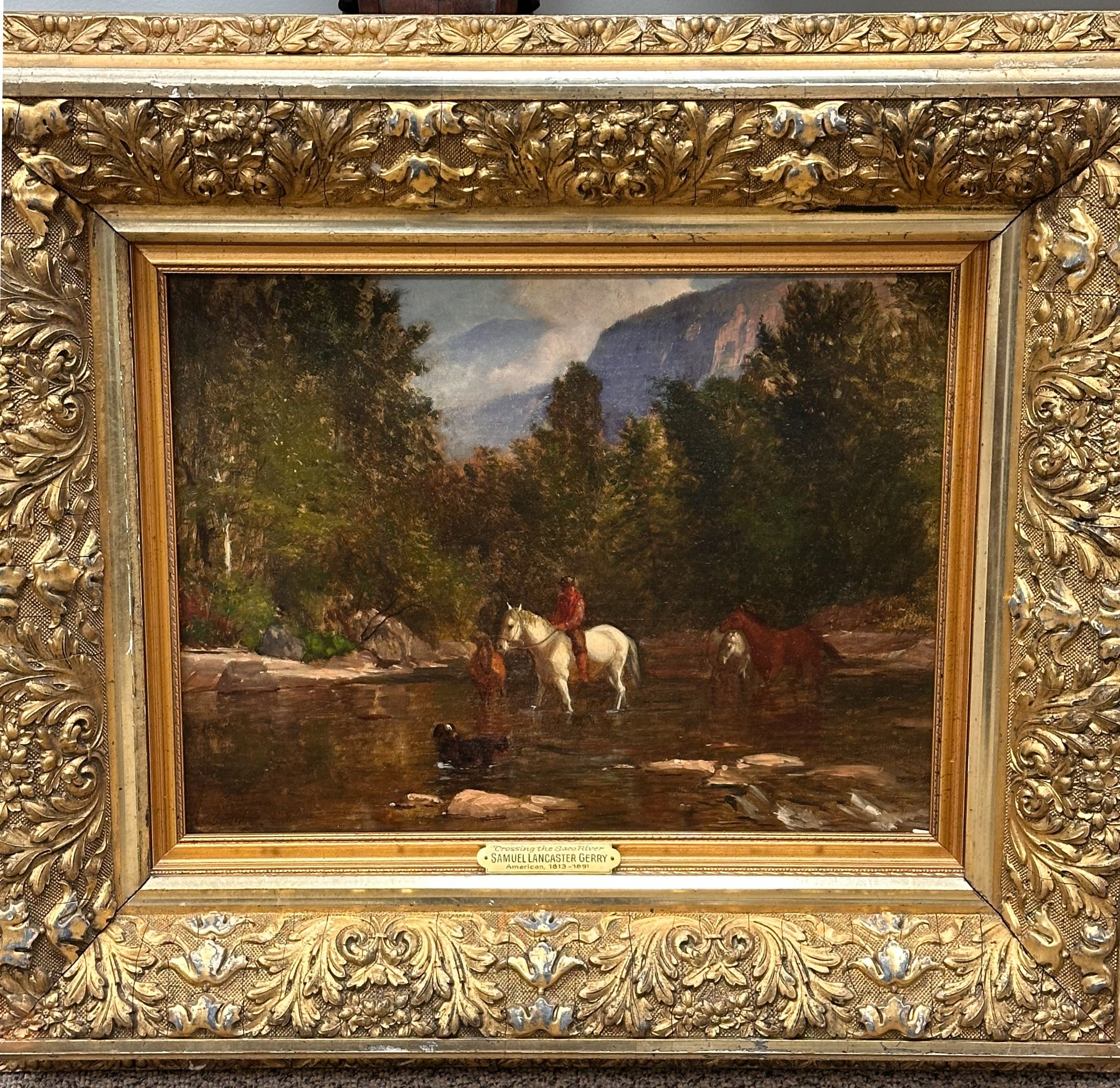 Samuel Lancaster Gerry (American, 1813-1891) Crossing The Saco River ...