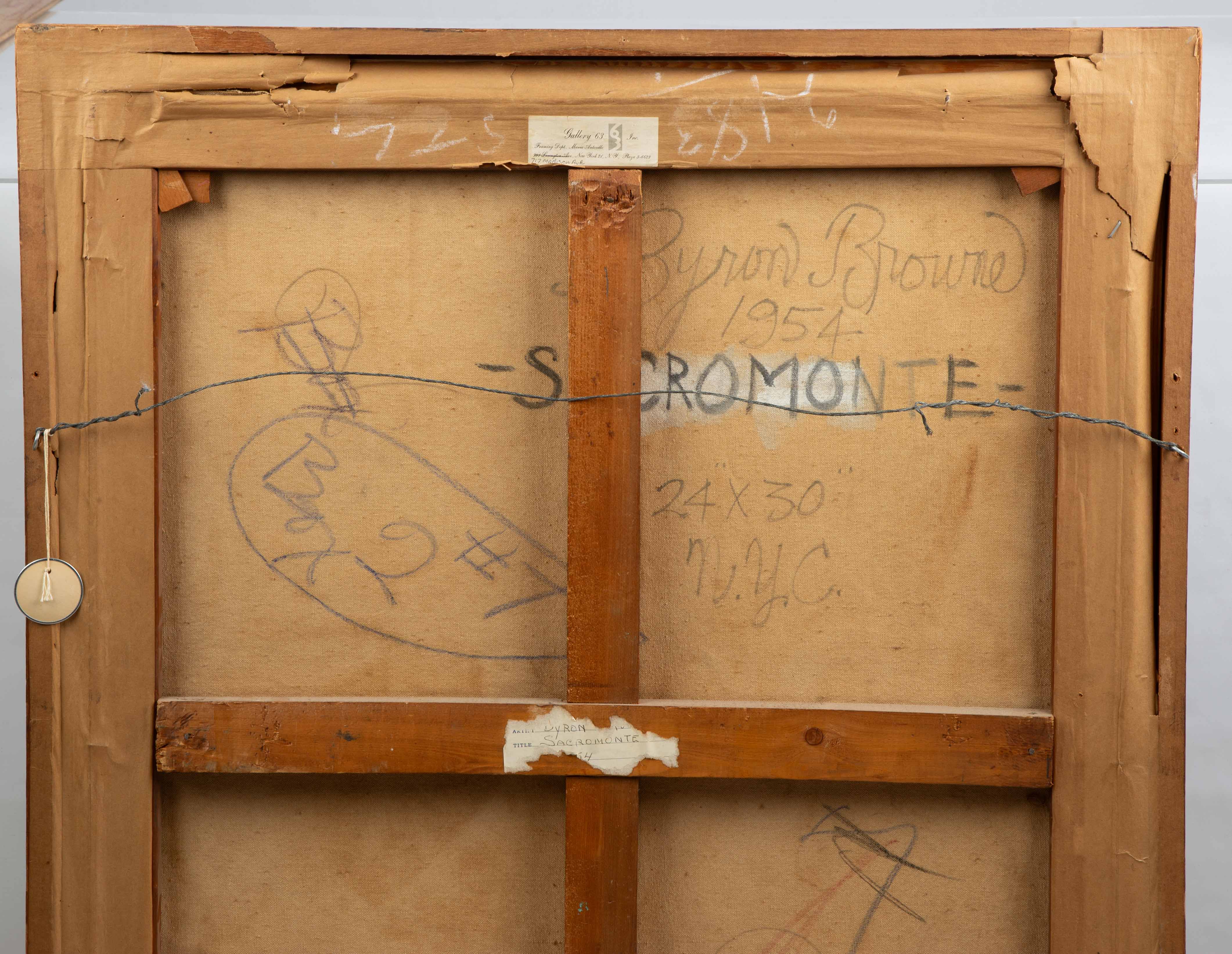 Byron (George Byron) Browne (American/New York, 1907-1961) "Sacromonte ...