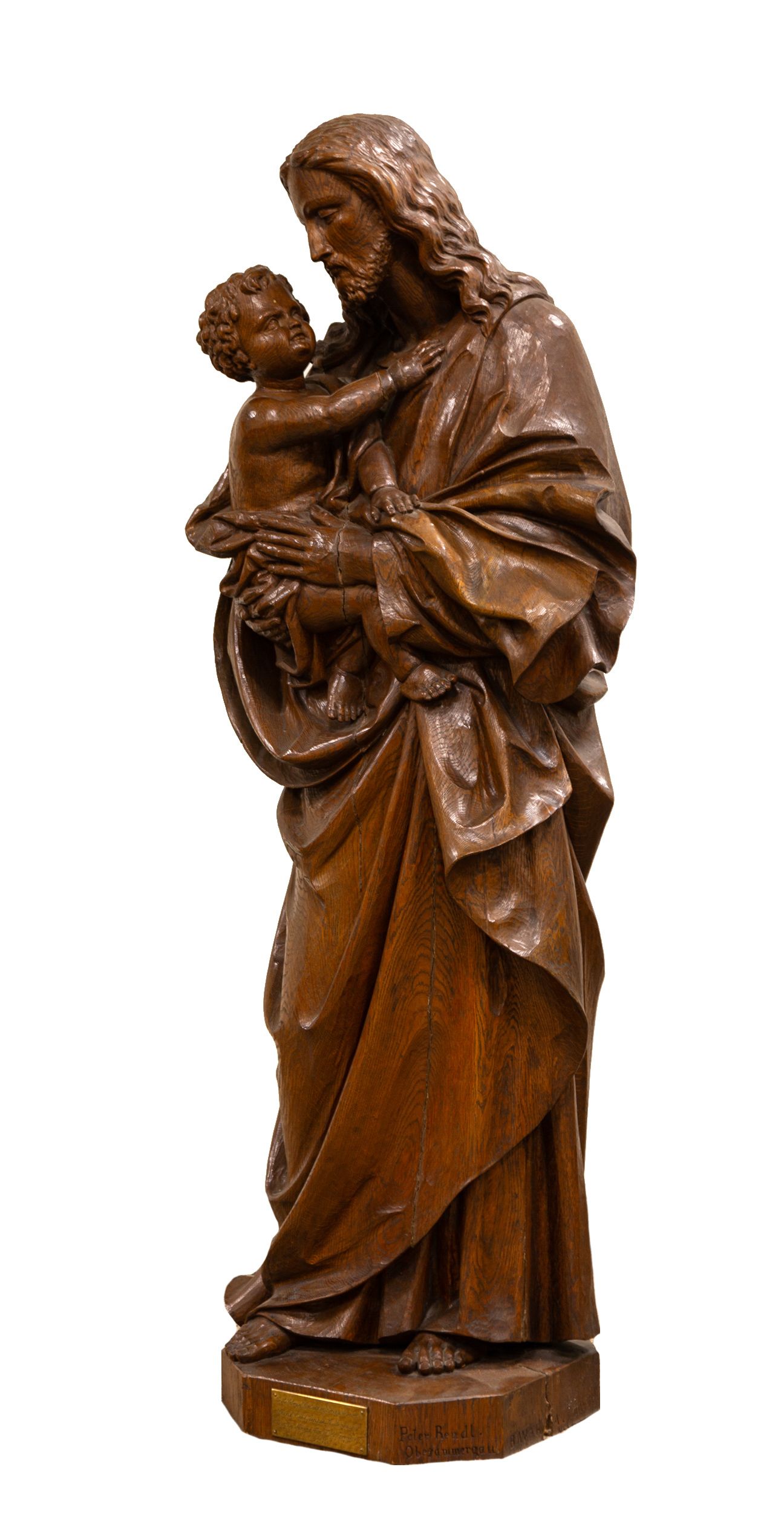 Peter Rendl, Joseph and Christ Child Sculpture | Cottone Auctions