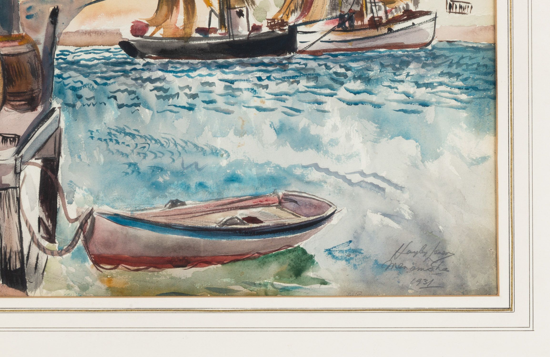 Richard Hayley Lever (American, 1876-1958) "Menemsha, Martha's Vineyard ...