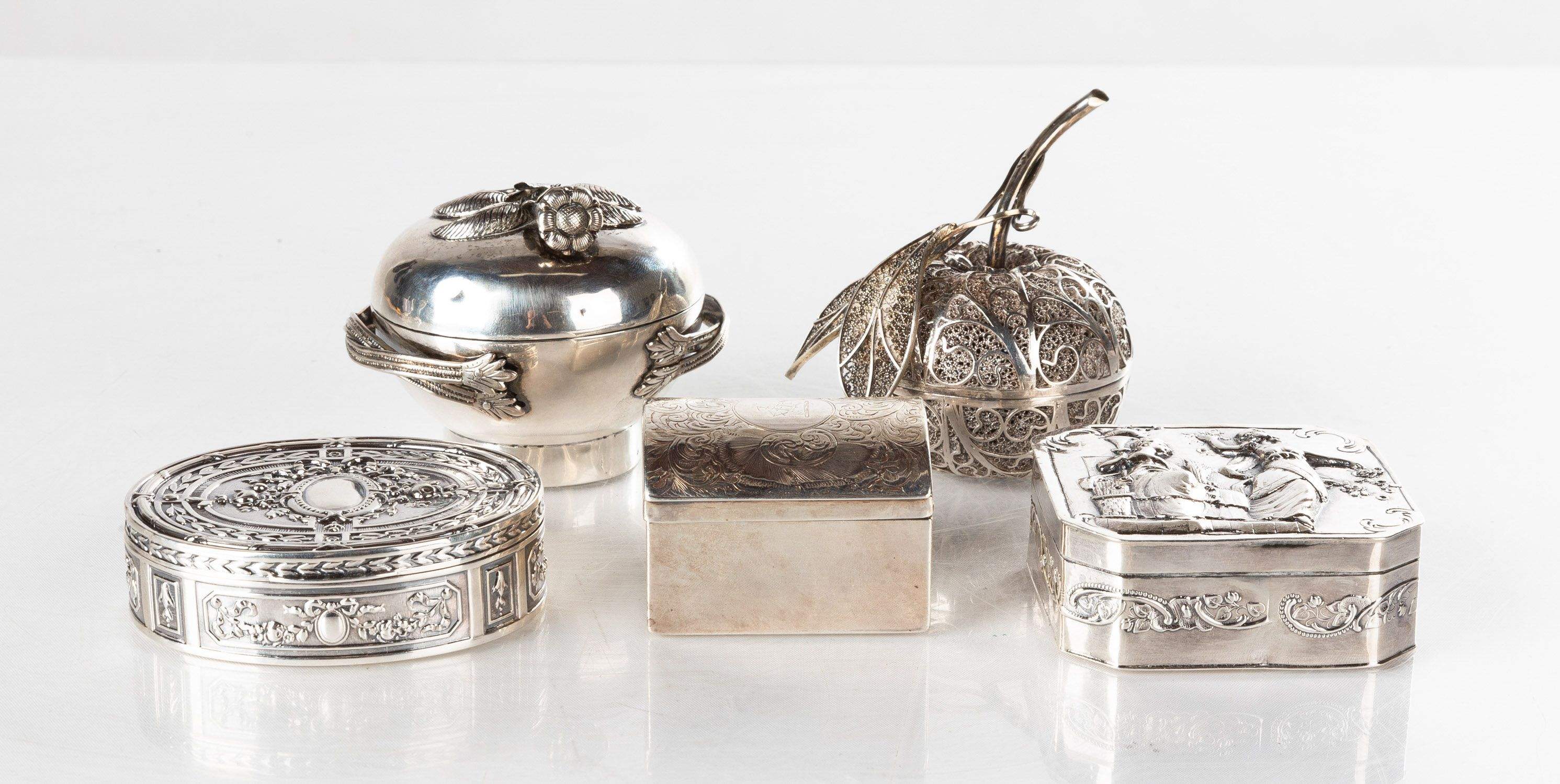 19th & 20th Century Silver and Sterling Silver Boxes | Cottone Auctions