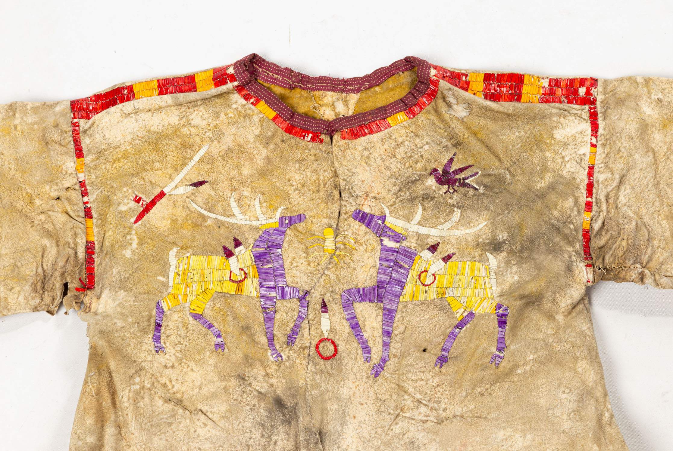 Sioux Elk Dreamer's Society Quilled Hide Girl's Dress | Cottone Auctions