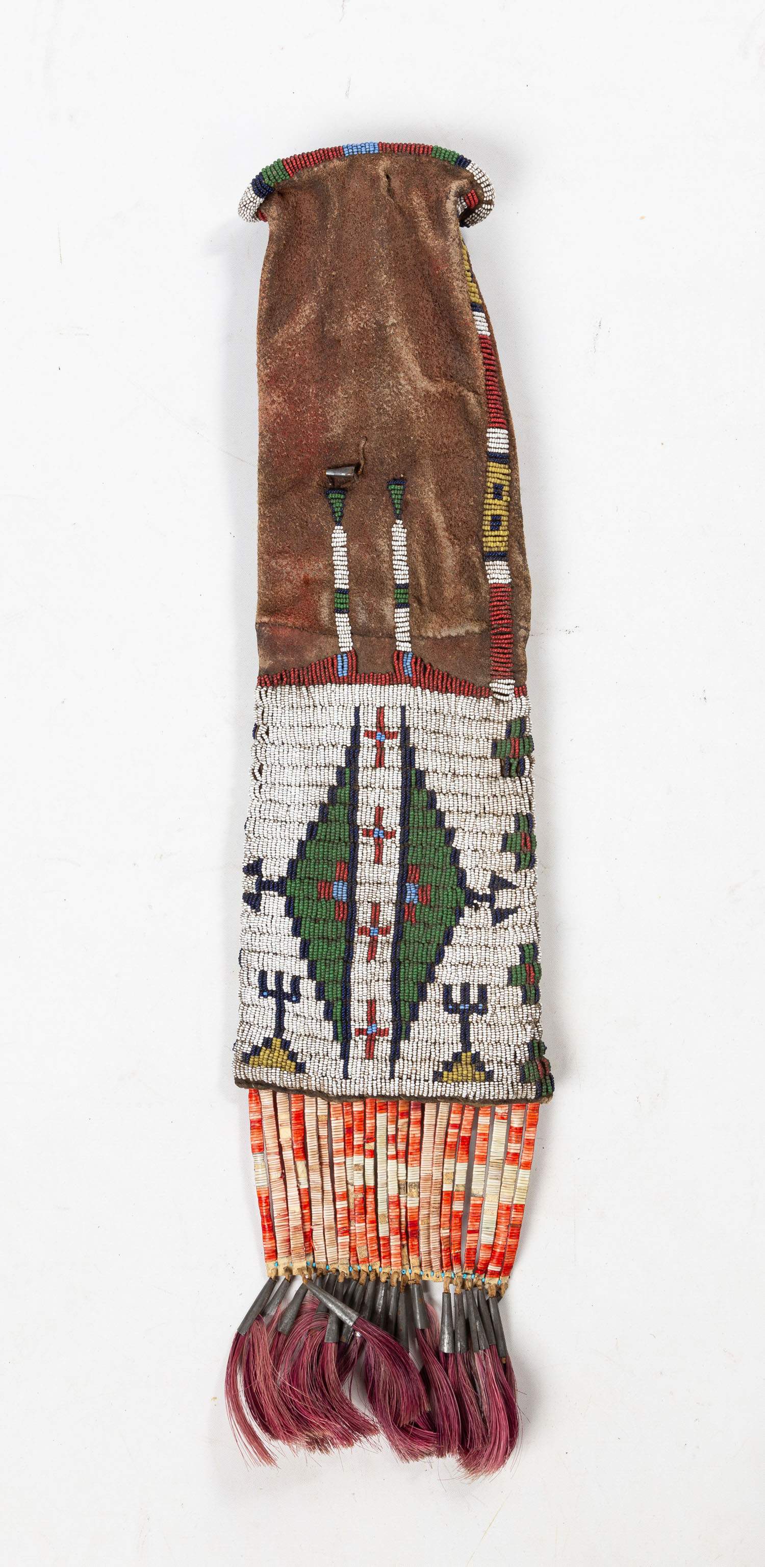 Arapaho Beaded and Quillwork Pipe Bag | Cottone Auctions