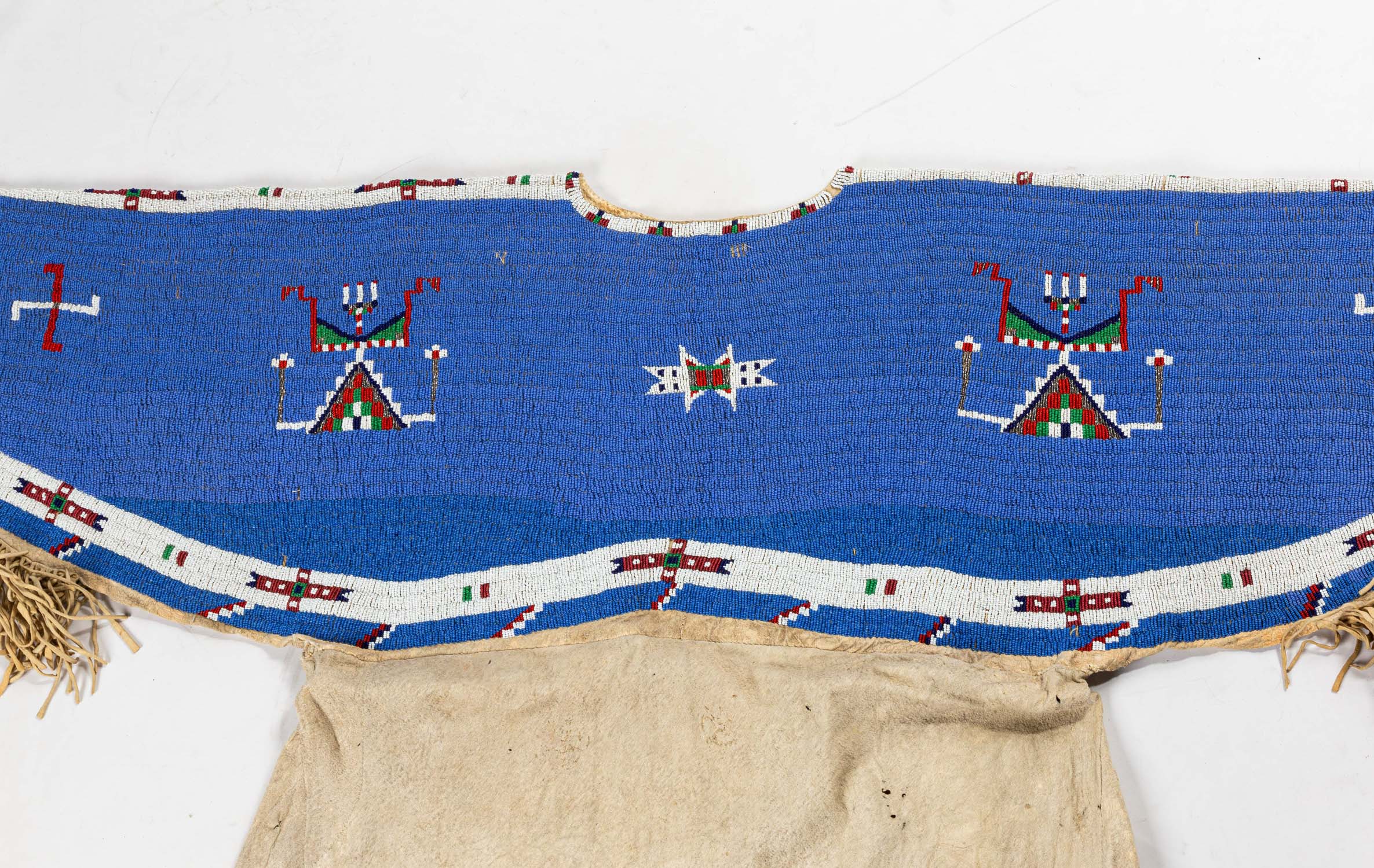 Cheyenne Woman's Dress with Whirling Log Motif | Cottone Auctions