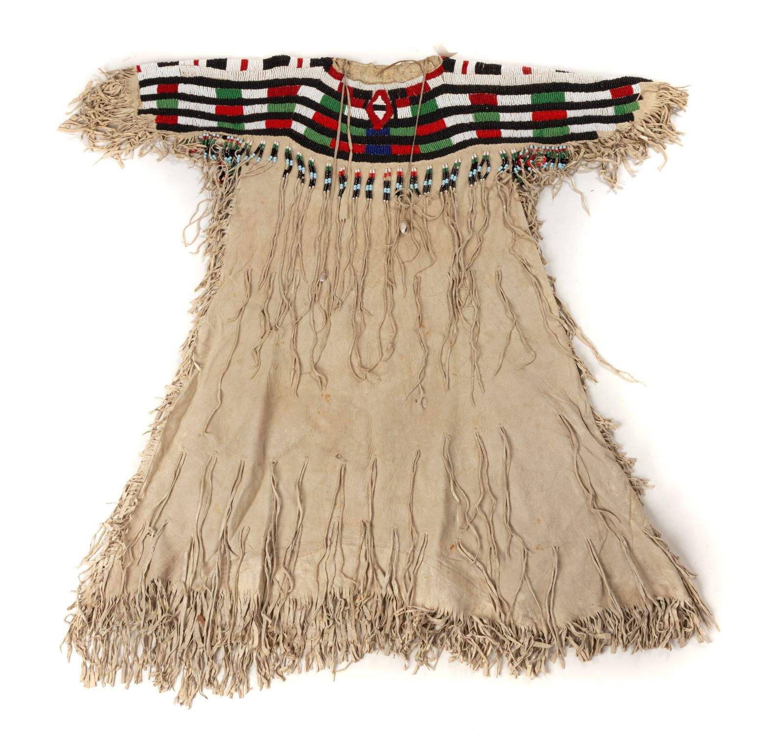 Crow Beaded Hide Dress | Cottone Auctions