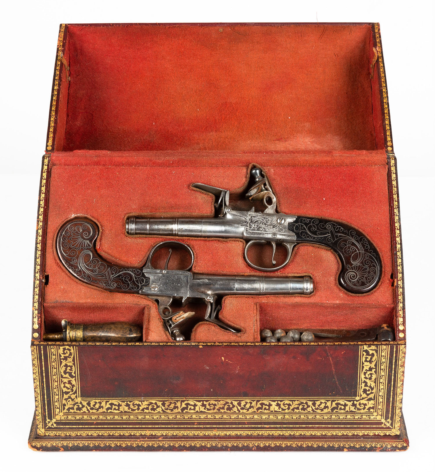 Richard Wilson, Cased Traveling Pistols | Cottone Auctions