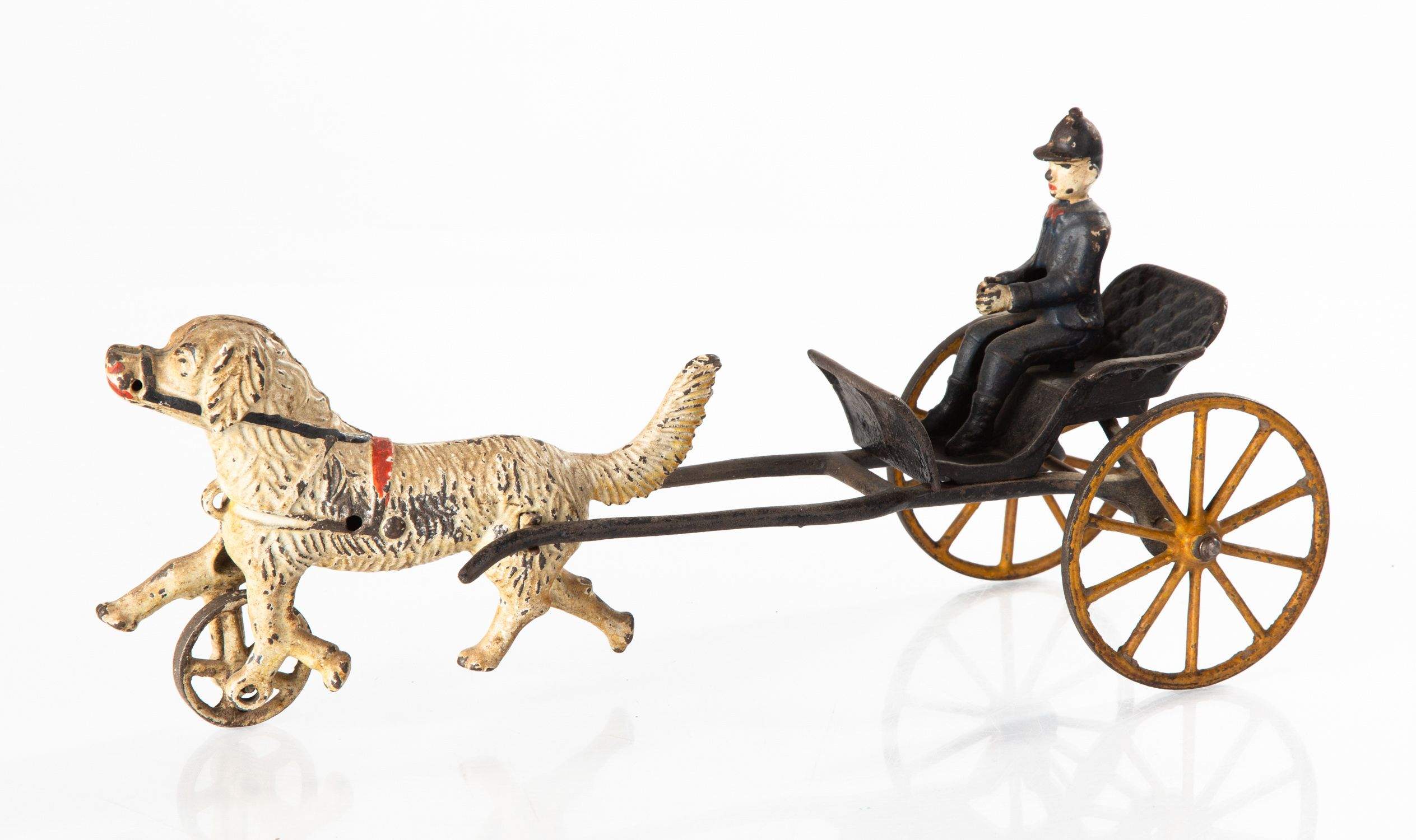 Harris Toy Co. Cast Iron Dog Cart | Cottone Auctions